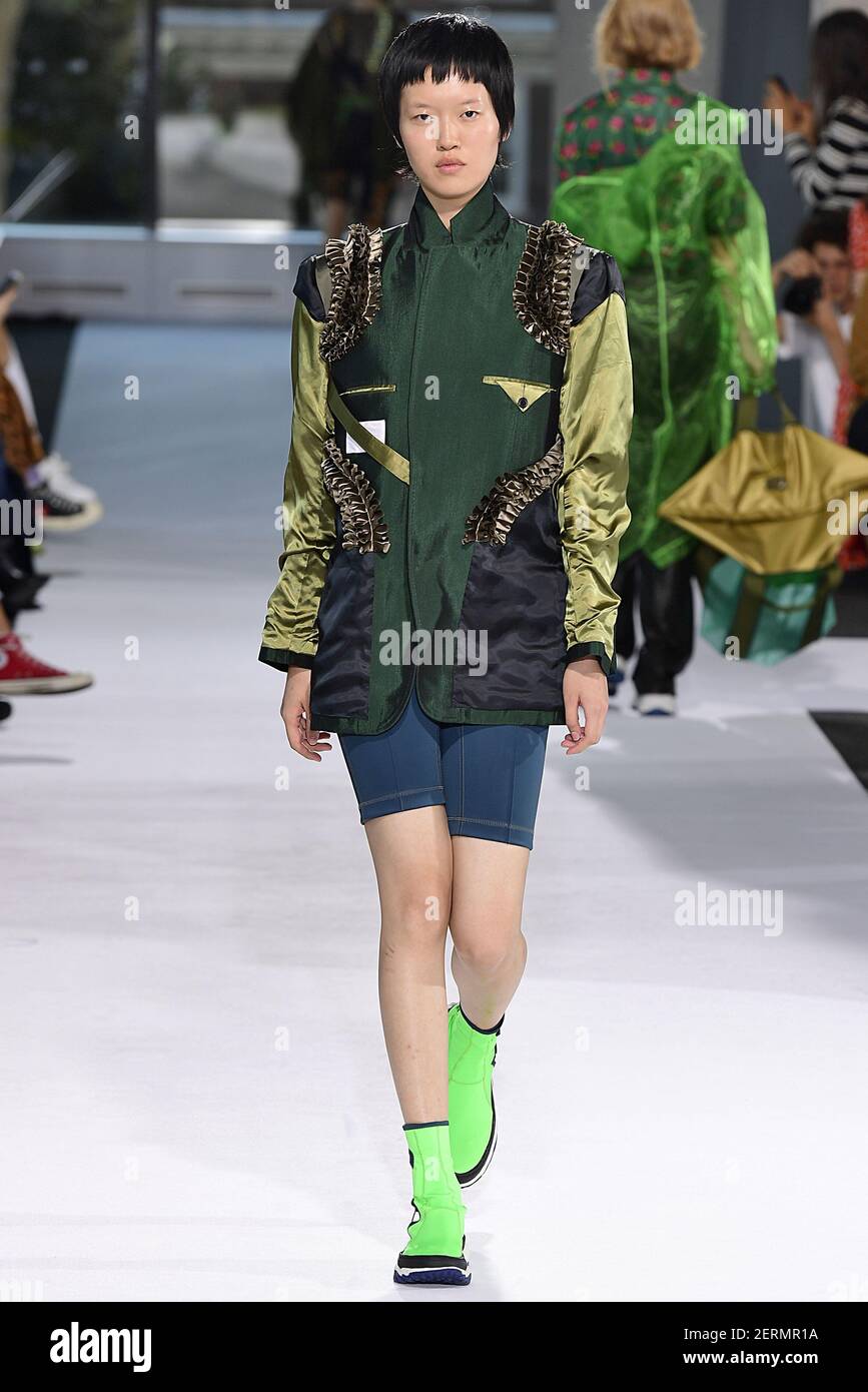 Model walks on the runway during the Toga London Fashion Week Spring ...