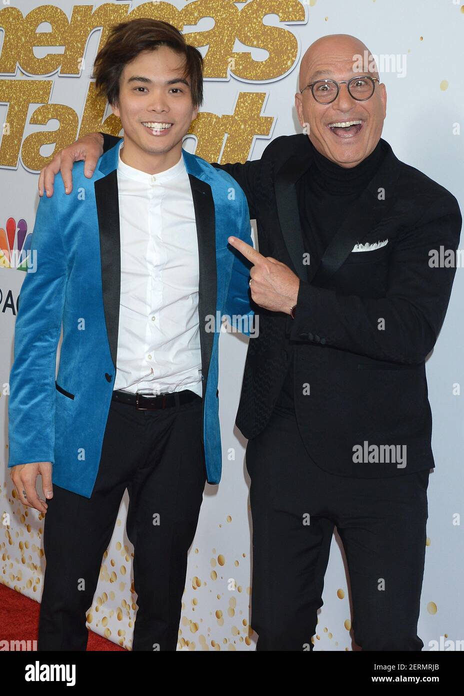 HOLLYWOOD, CA - SEPTEMBER 19: Shin Lim and Howie Mandel at the "America ...