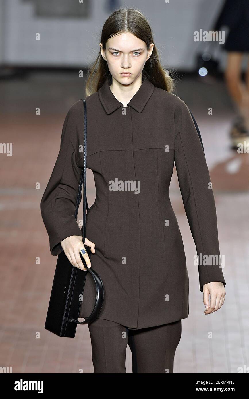 Model Sofia Steinberg walks on the runway during the Jil Sander Fashion Show during Milan ...