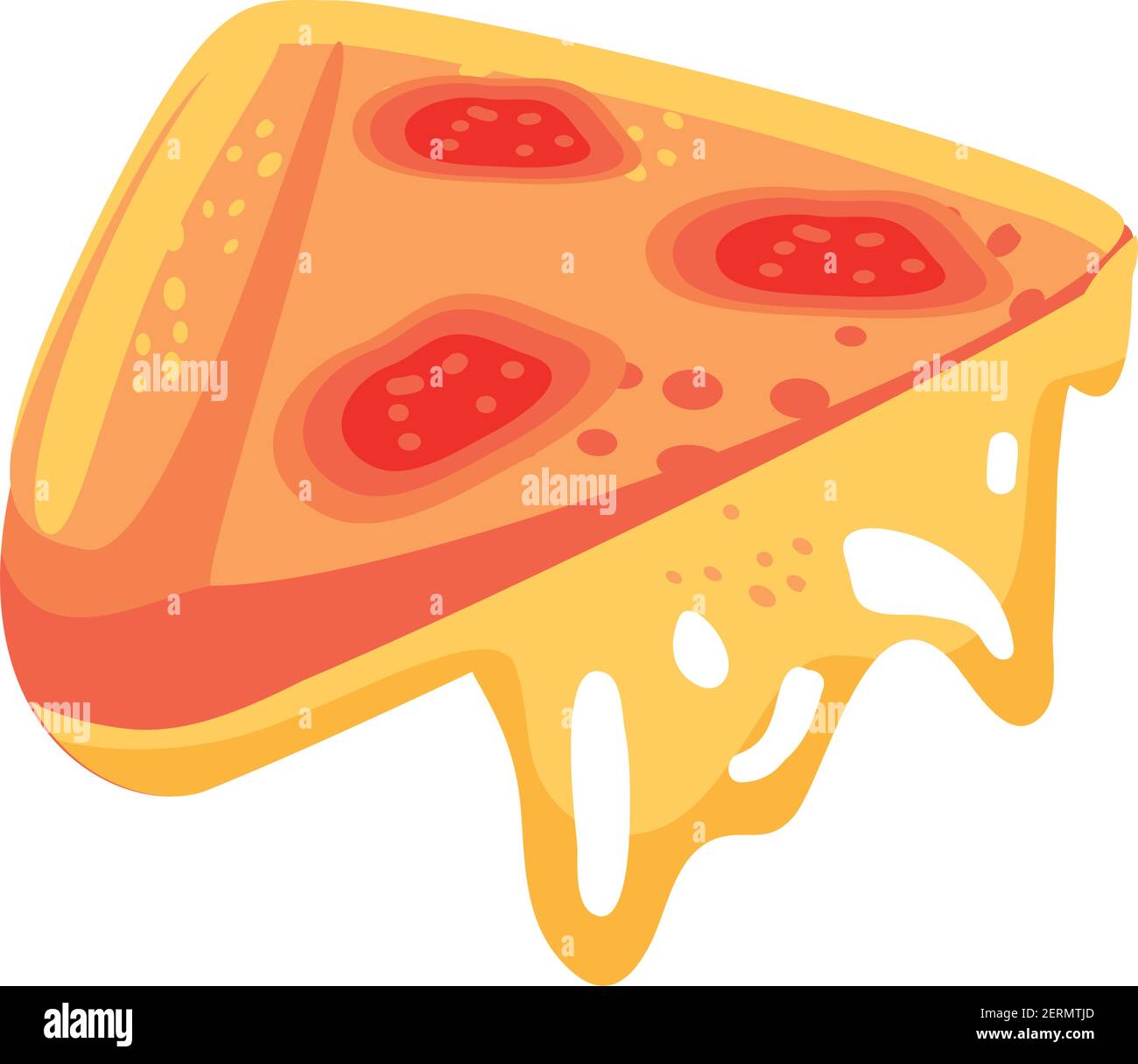 melted cheese pizza fast food Stock Vector Image & Art - Alamy