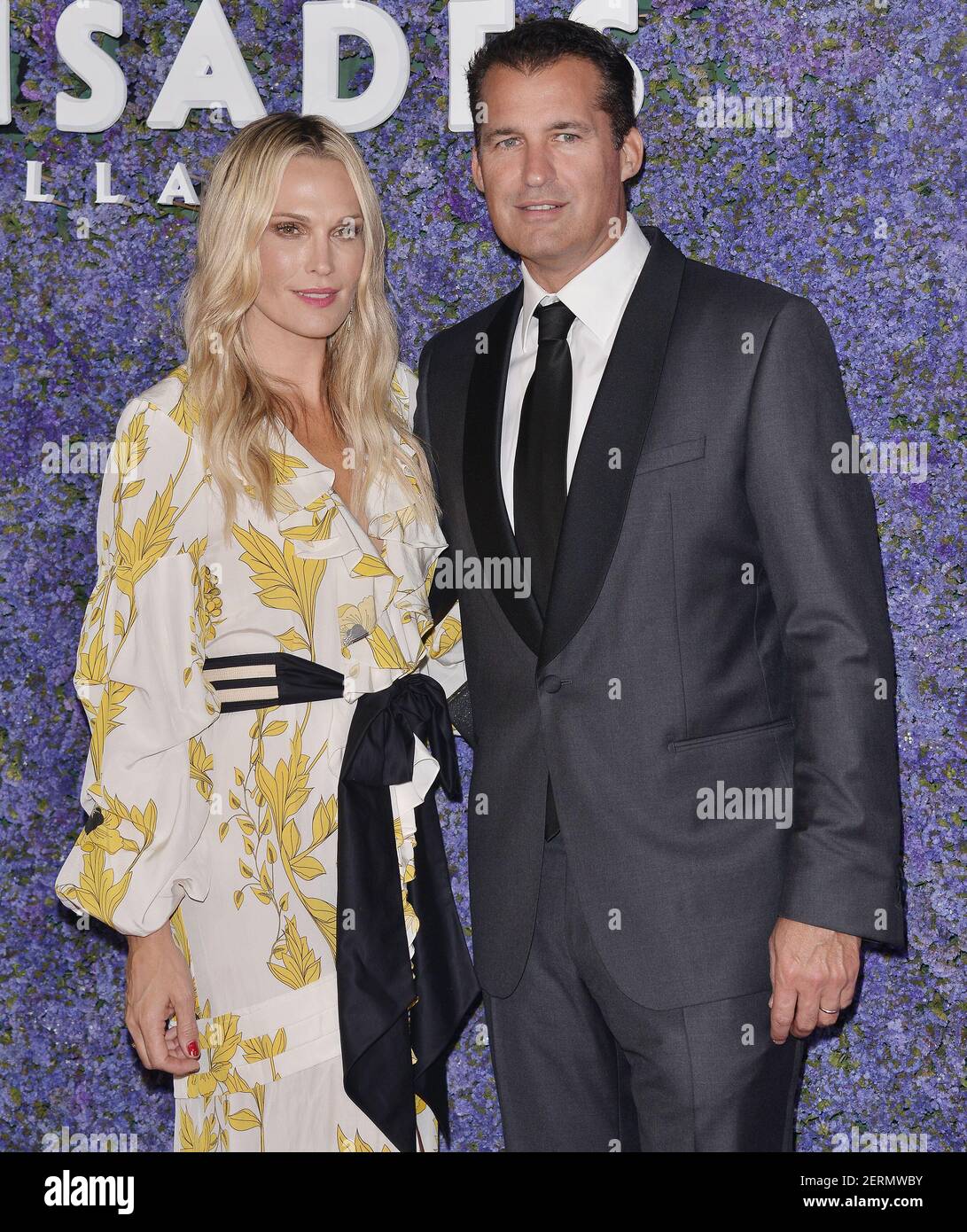 (L-R) Molly Sims and Scott Stuber arrives at the Caruso's Palisades ...