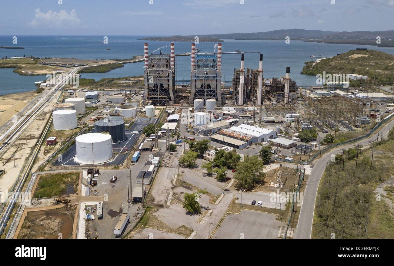 The Costa Sur Power Plant Complex in Guayanilla, Puerto Rico, on August ...
