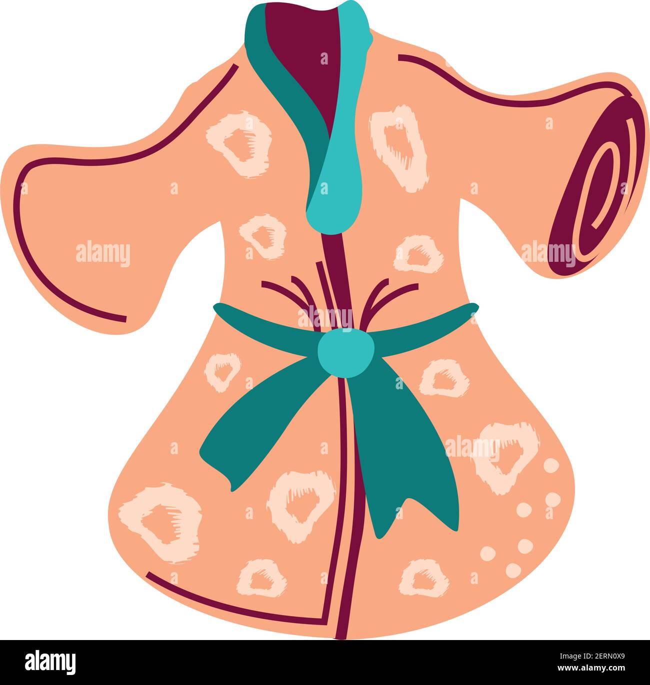 bathrobe for women floral cartoon Stock Vector Image & Art - Alamy