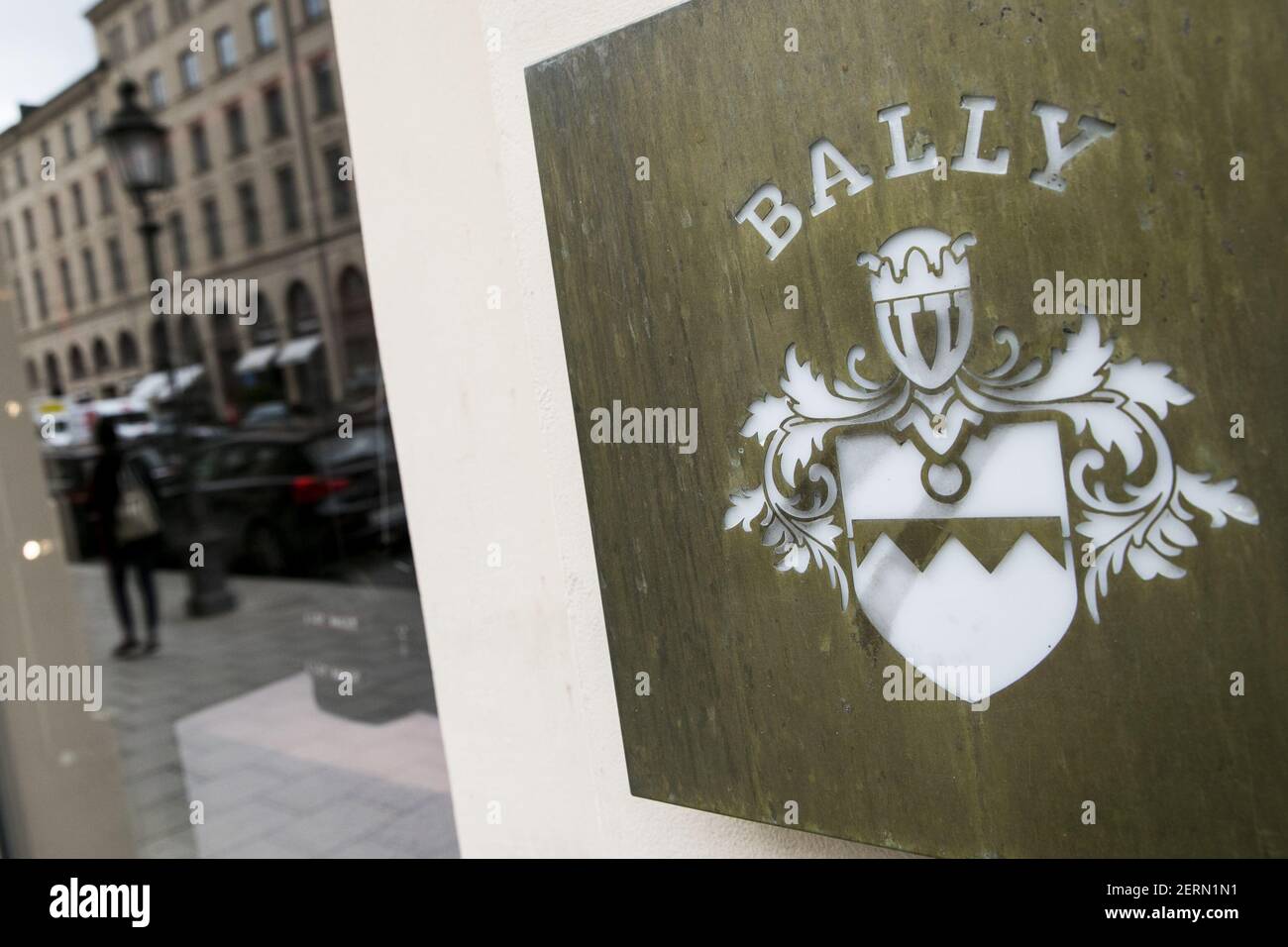 A logo sign outside of a Bally retail store in Munich, Germany, on ...