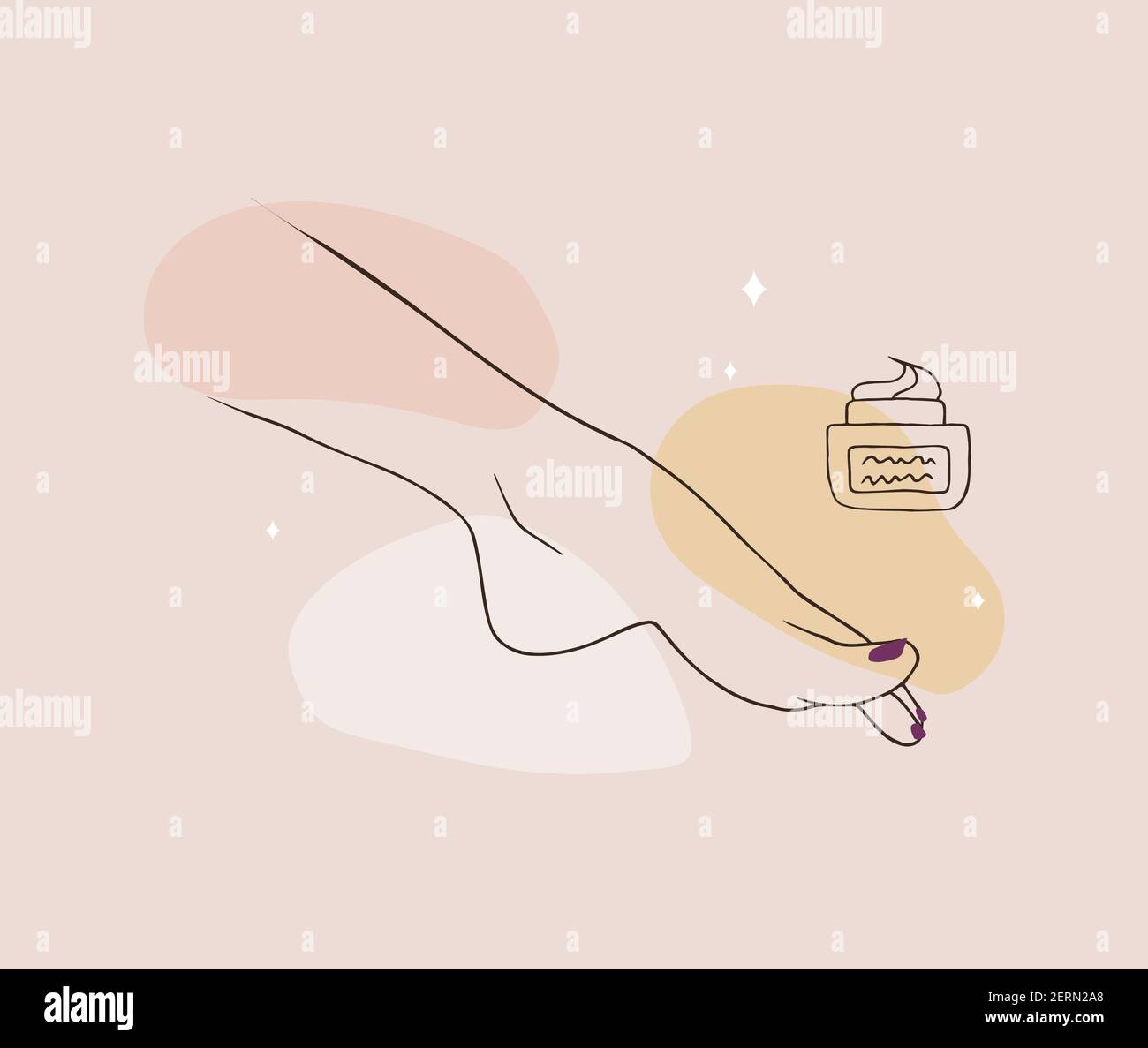 Young lady in spa Stock Vector Images - Alamy