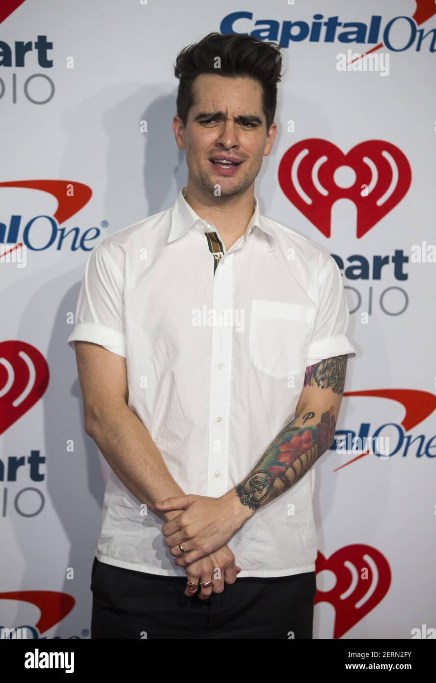 Singer Brendon Urie walking on the red carpet at the 8th Annual I Heart ...
