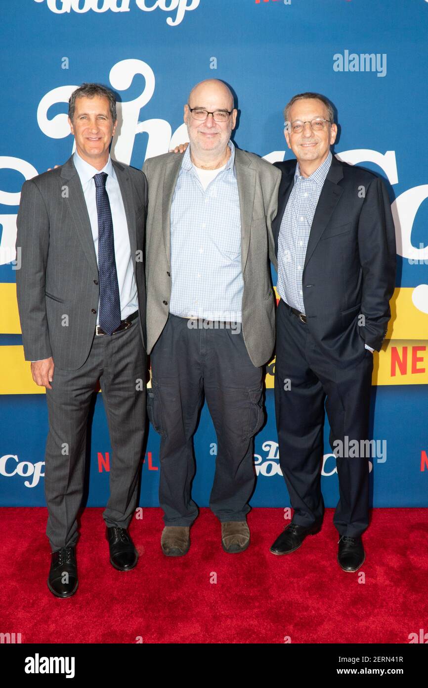 Producers Randy Zisk, Andy Breckman and Howard Klein attend the Netflix ...