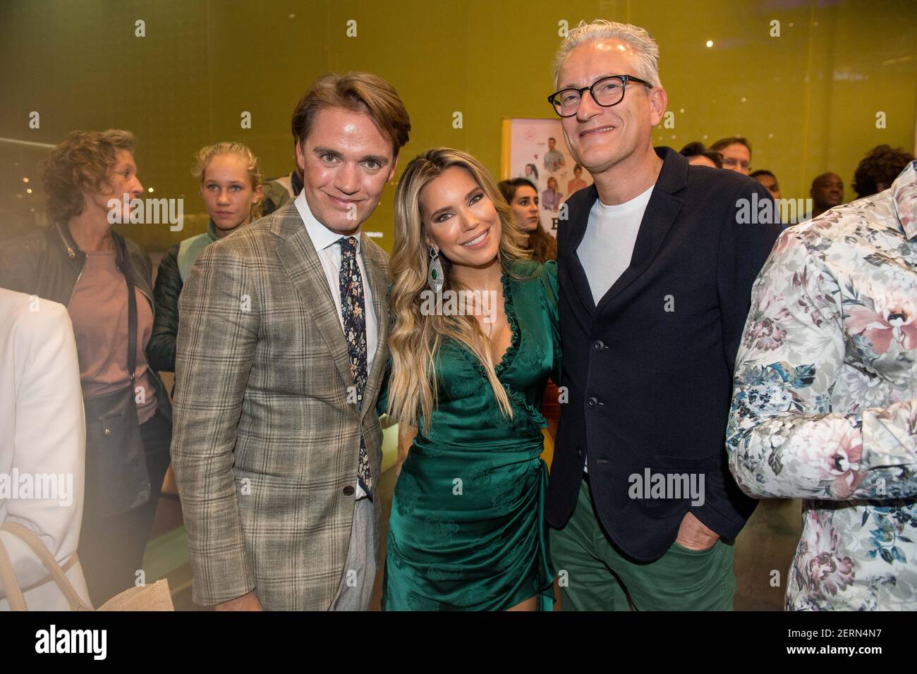 Sylvie Meis and her brother Daniel Meis and his partner Marcel ...