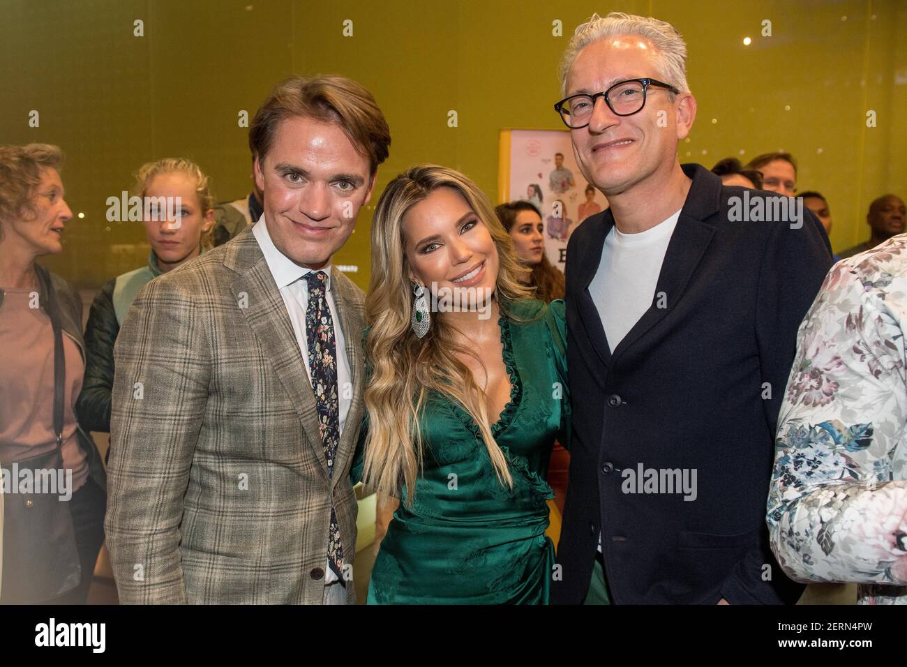 Sylvie Meis and her brother Daniel Meis and his partner Marcel ...