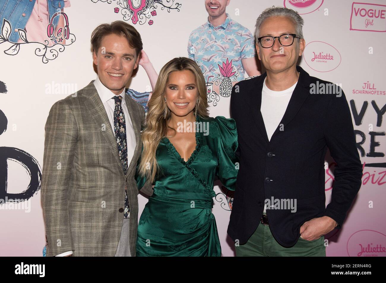 Sylvie Meis and her brother Daniel Meis and his partner Marcel ...