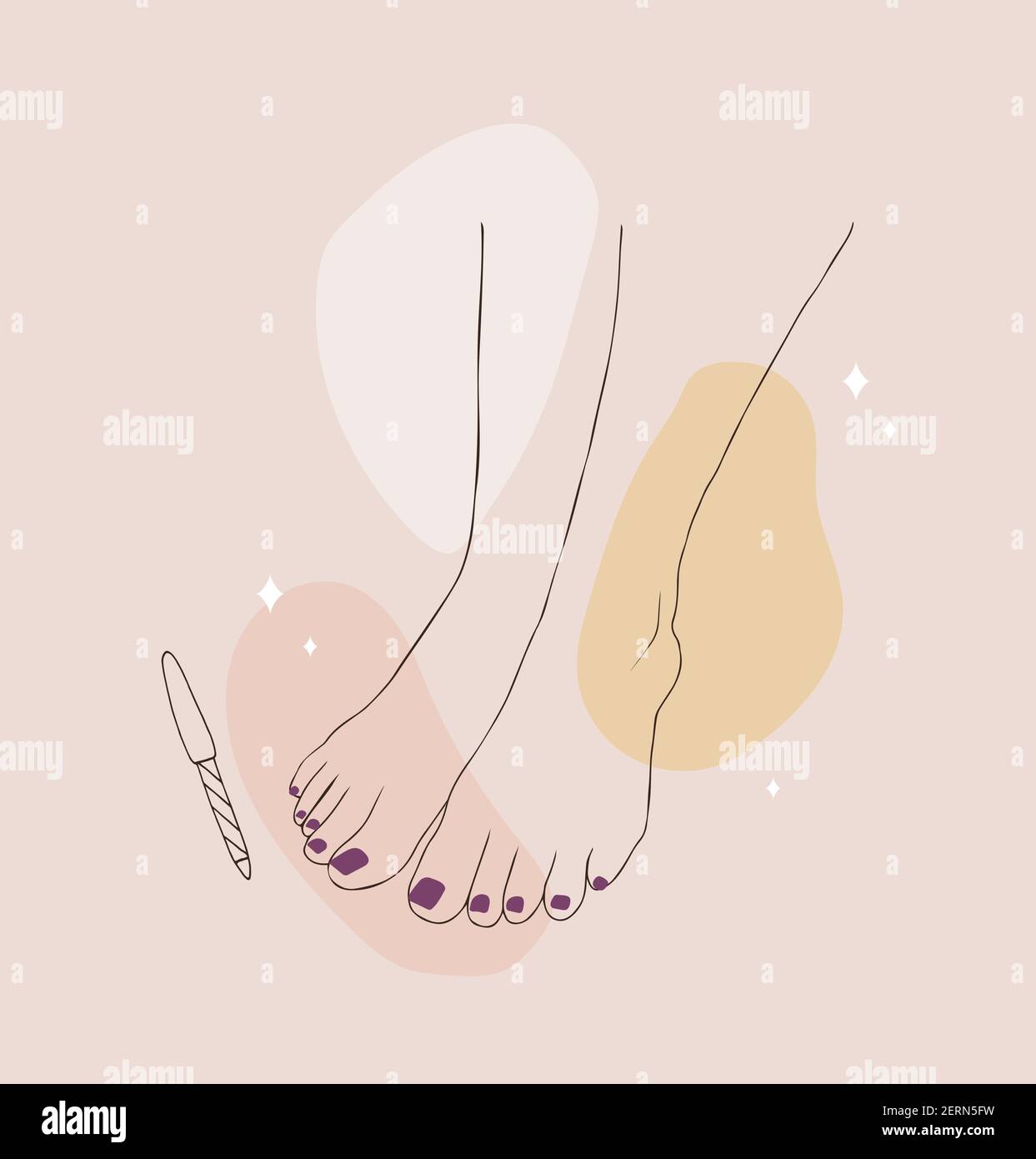 Pedicured feet hi-res stock photography and images - Alamy