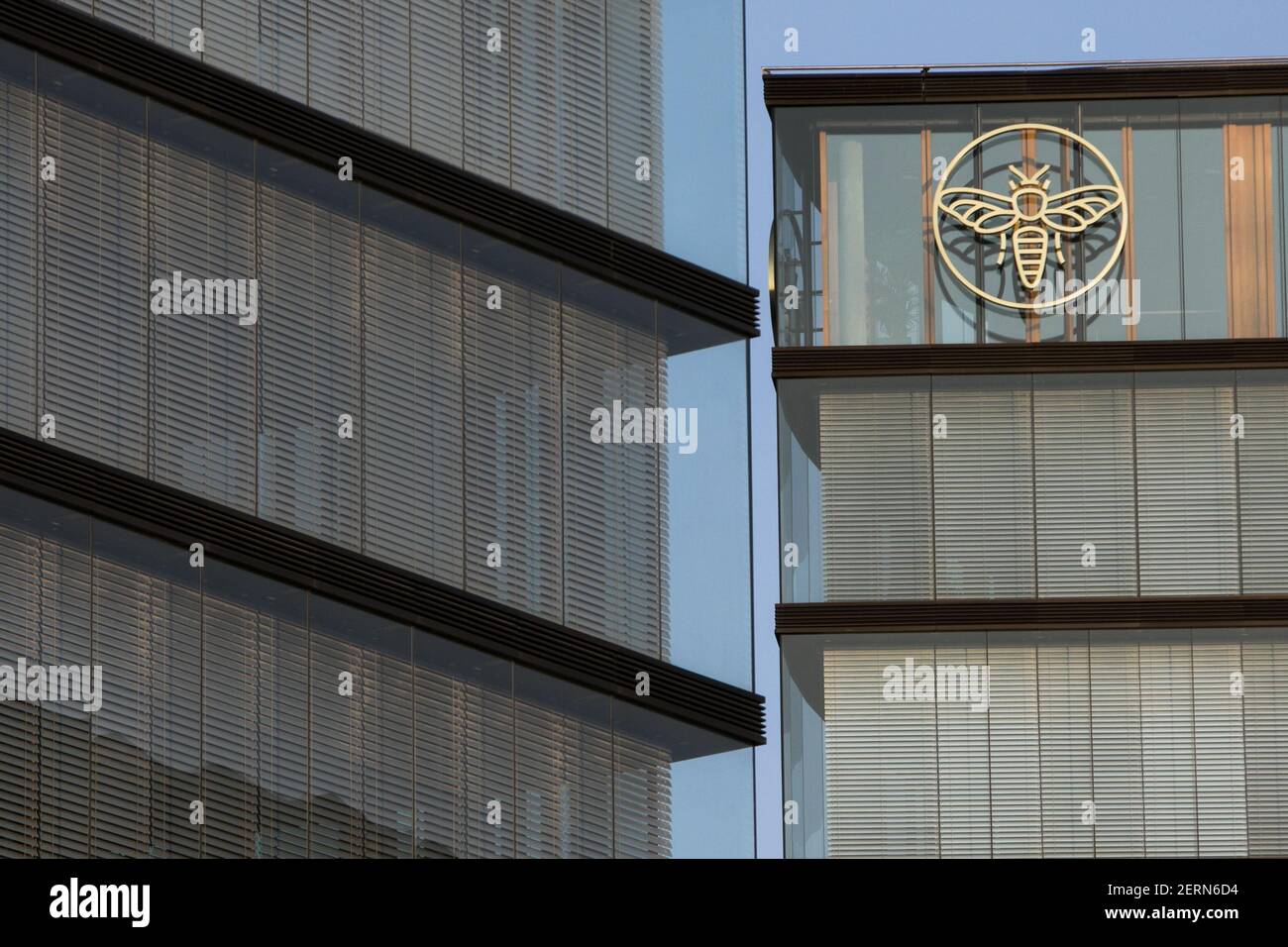A logo sign outside of the headquarters of the Erste Group Bank and ...