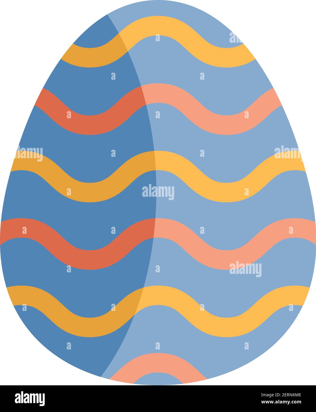 Blue egg painted waves hi-res stock photography and images - Alamy
