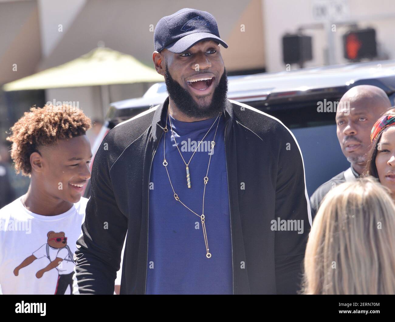 Lebron James arrives at the "Smallfoot" Los Angeles Premiere held at ...