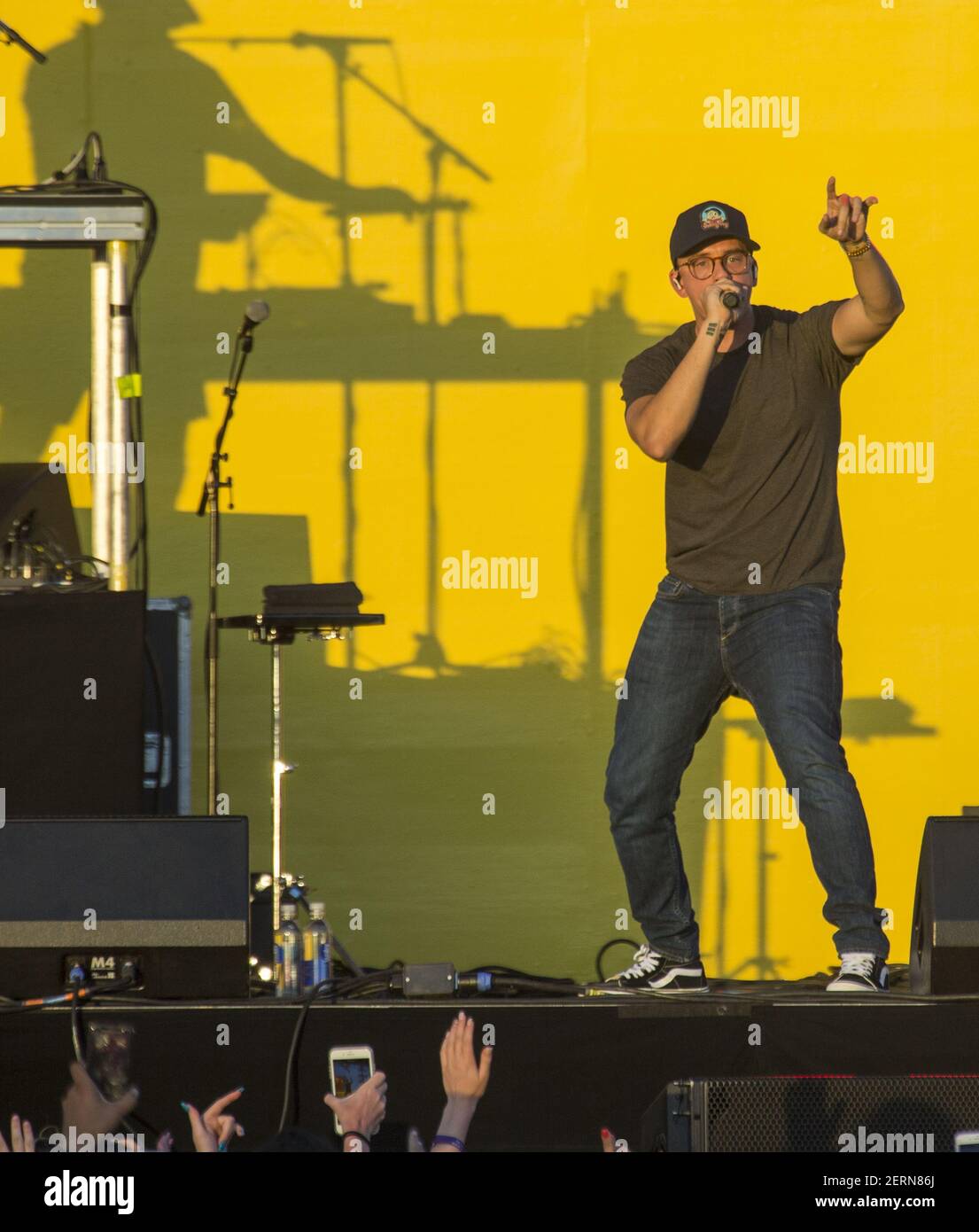 Logic performs on the Daytime Stage at the 8th Annual I Heart Radio ...
