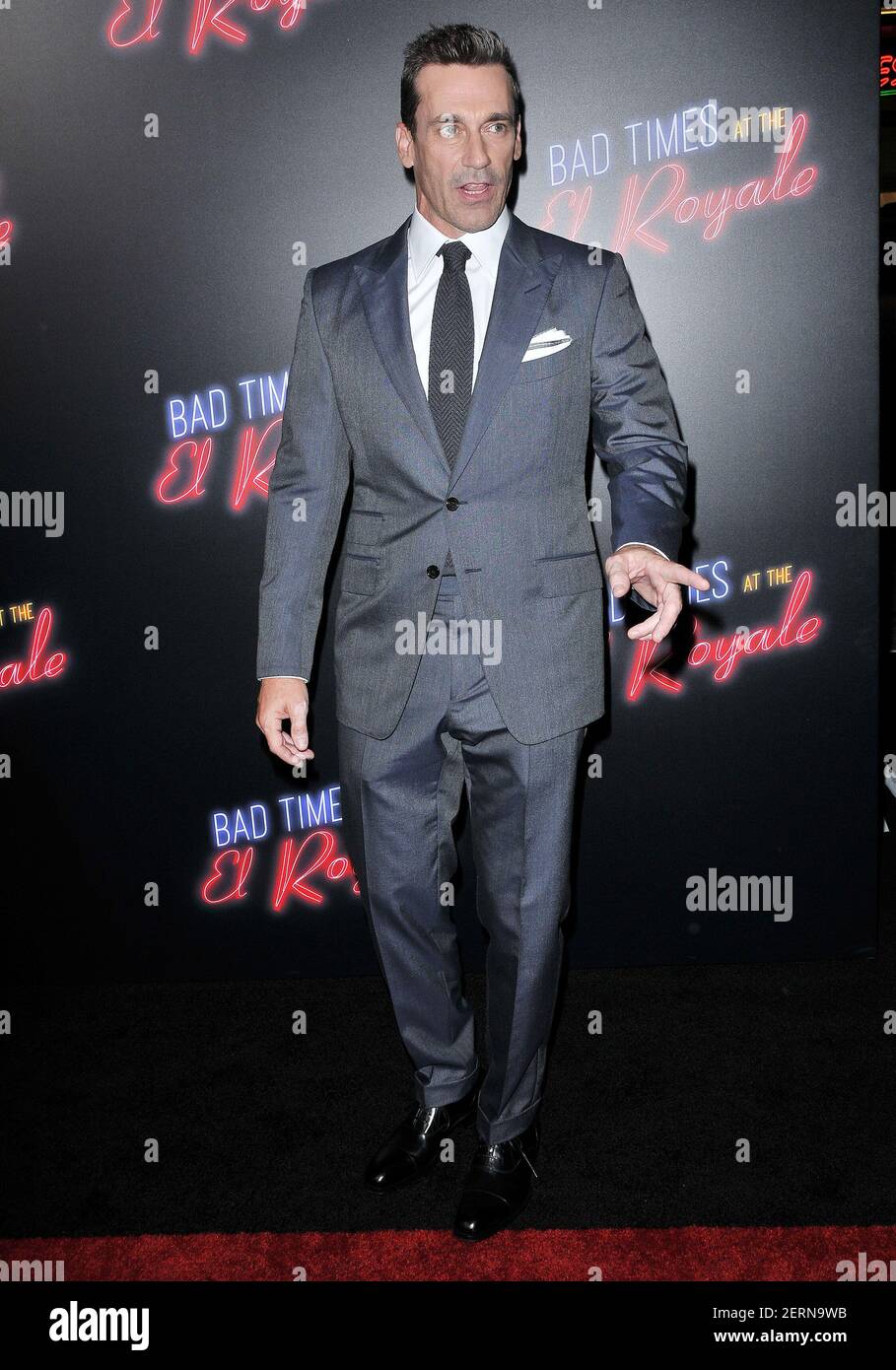 Jon Hamm arrives at the "Bad Times At The El Royale" Los Angeles ...