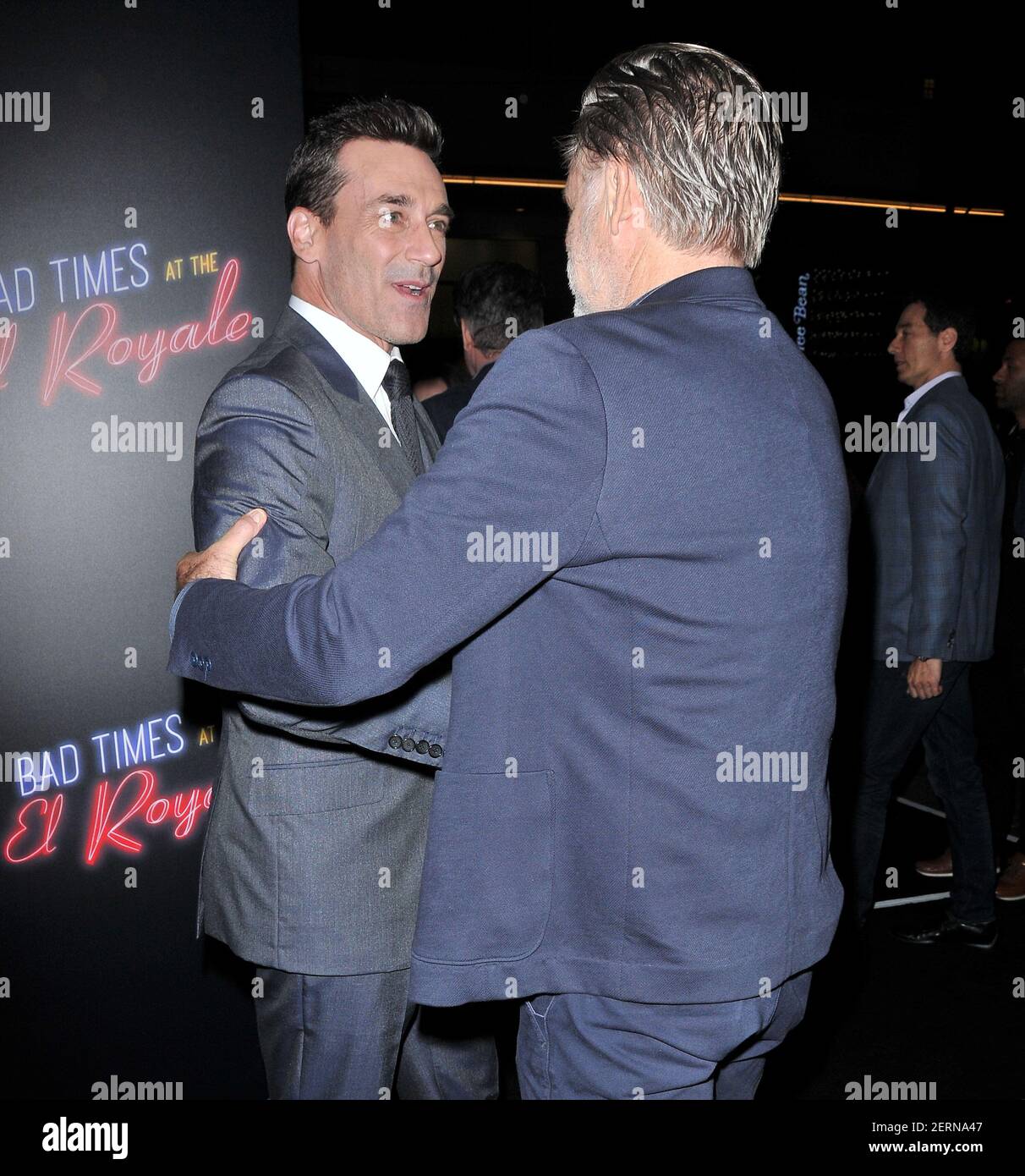 (L-R) Jon Hamm and Bill Pullman at the "Bad Times At The El Royale" Los ...