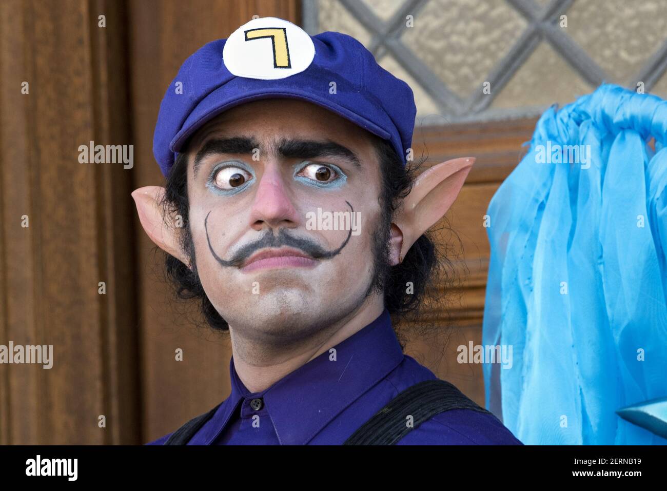 A cosplayer poses for a picture during Nerdbot Con, a cosplay ...