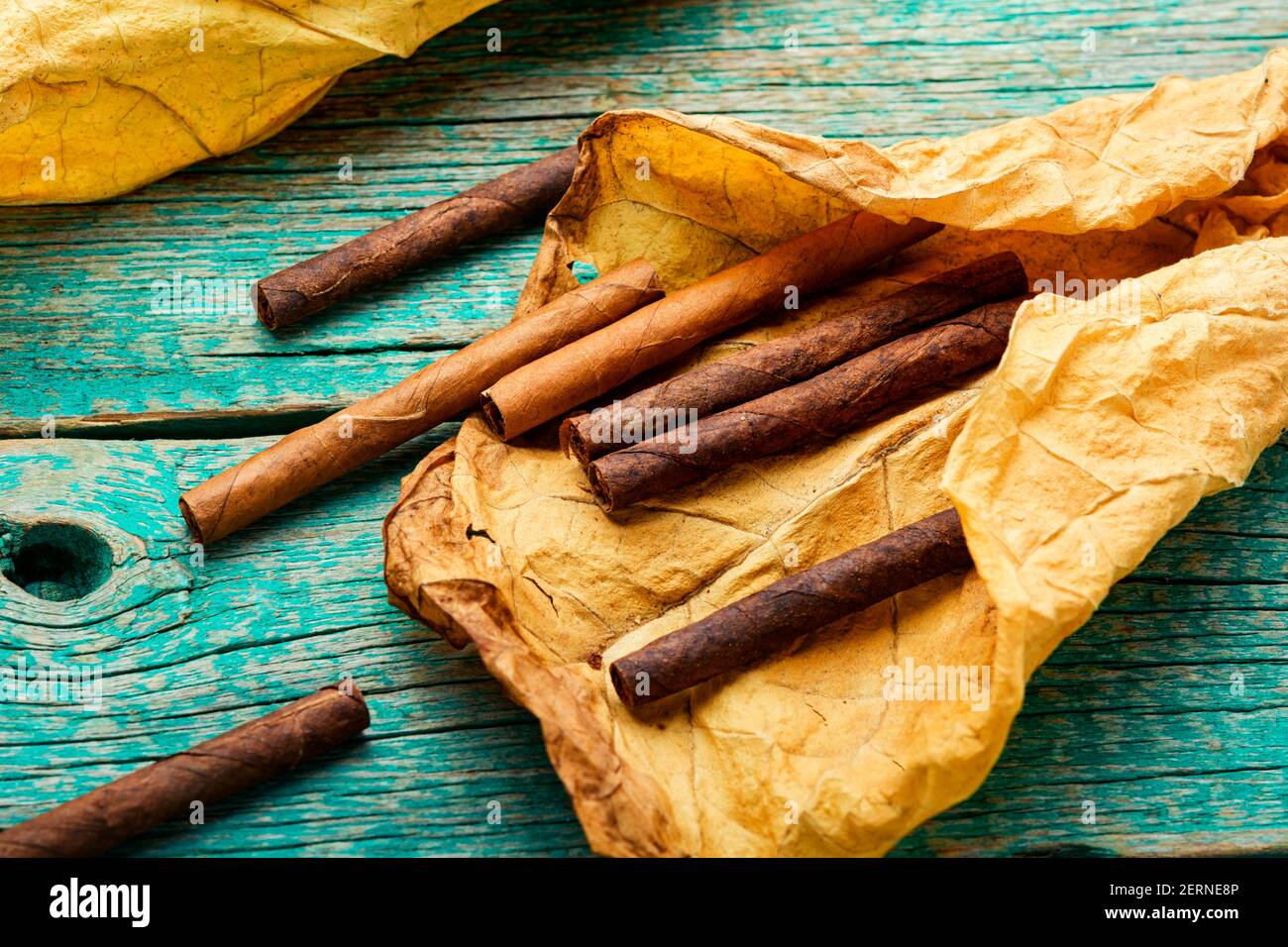 Tobacco Leaves Smoking