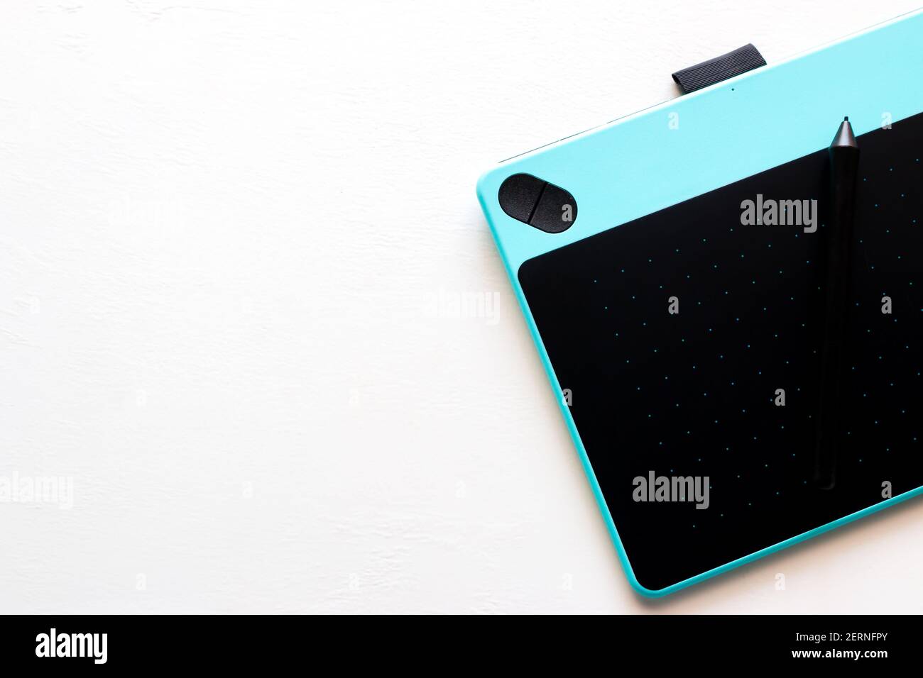 graphic tablet on a white background with space for text Stock Photo ...