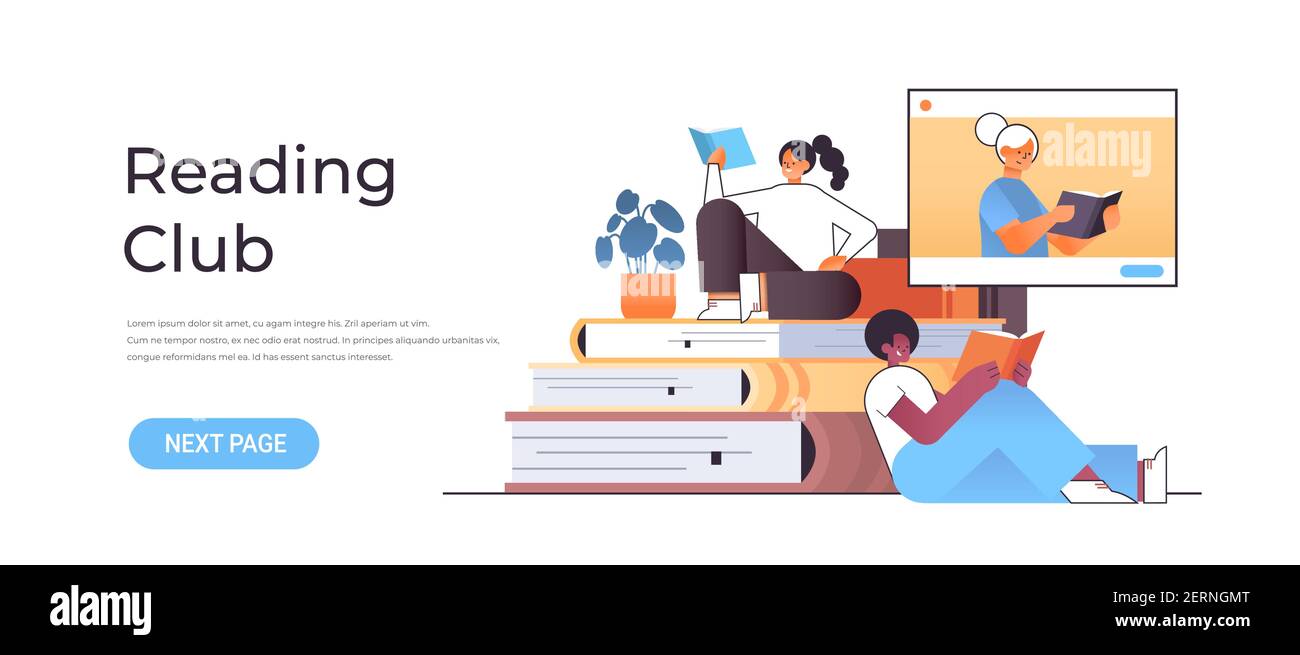 mix race students couple reading books with female senior teacher in ...