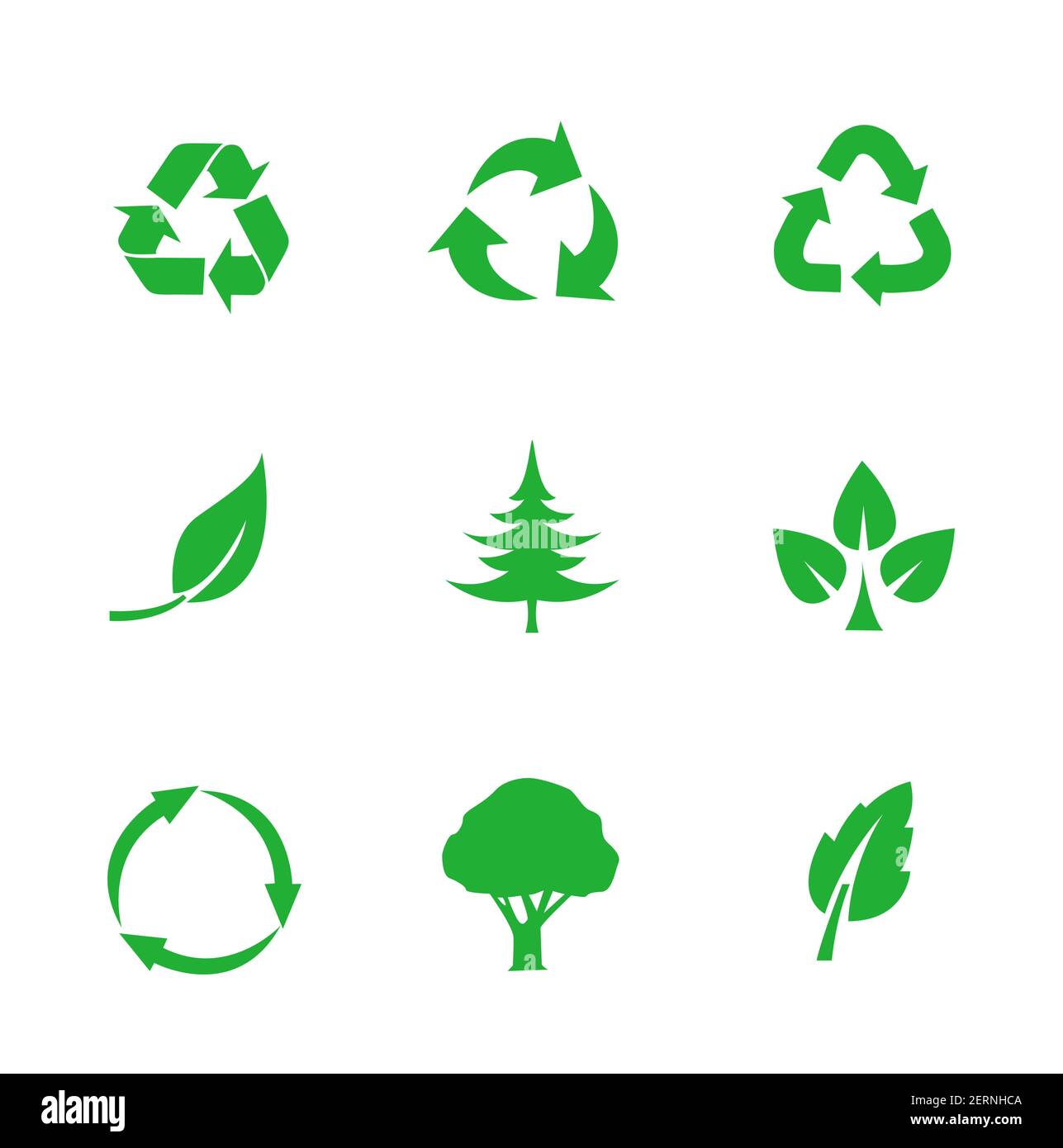 Vector recycle signs illustration Stock Vector Image & Art - Alamy