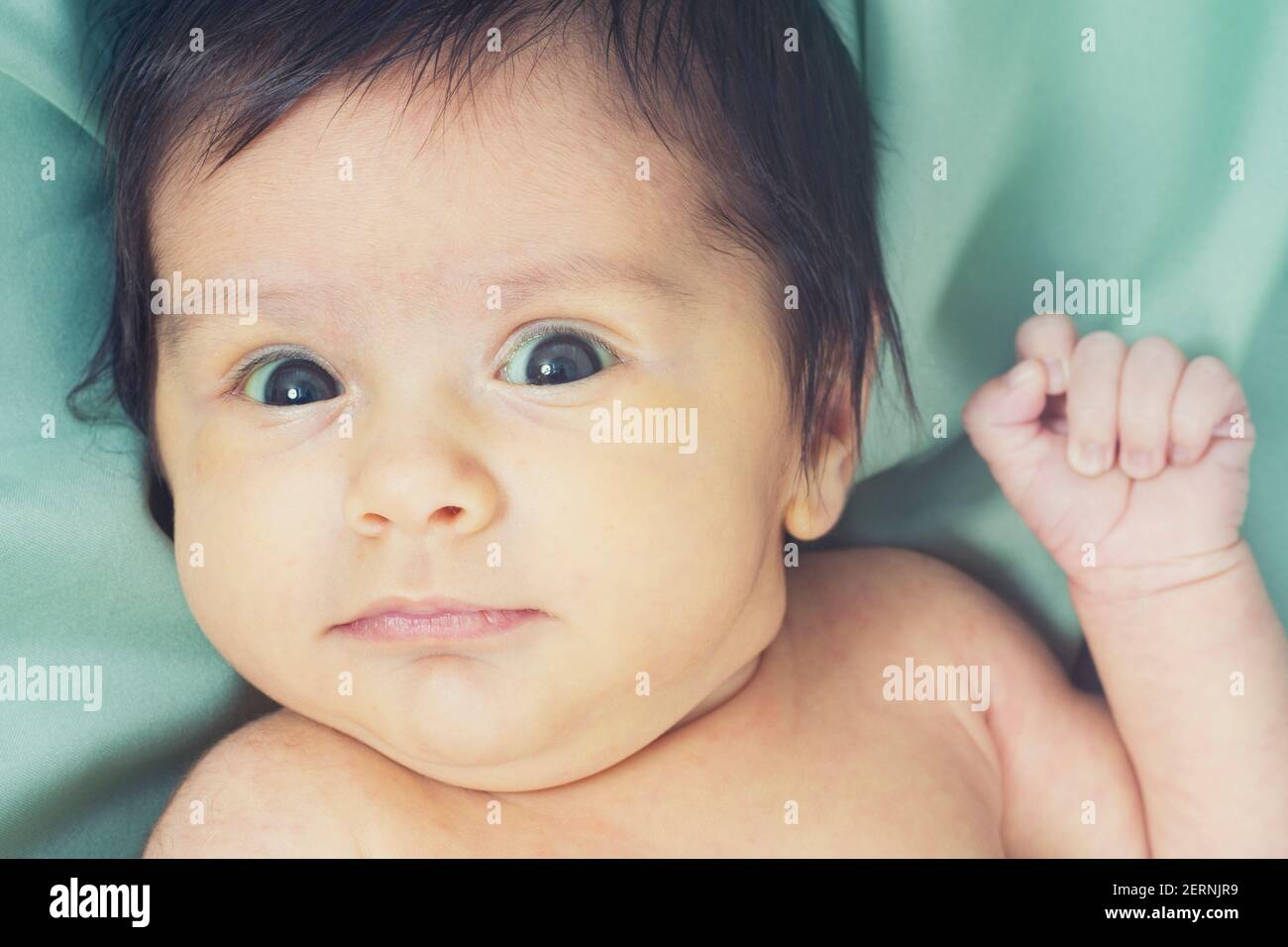 Newborn baby girl Stock Photo - Alamy