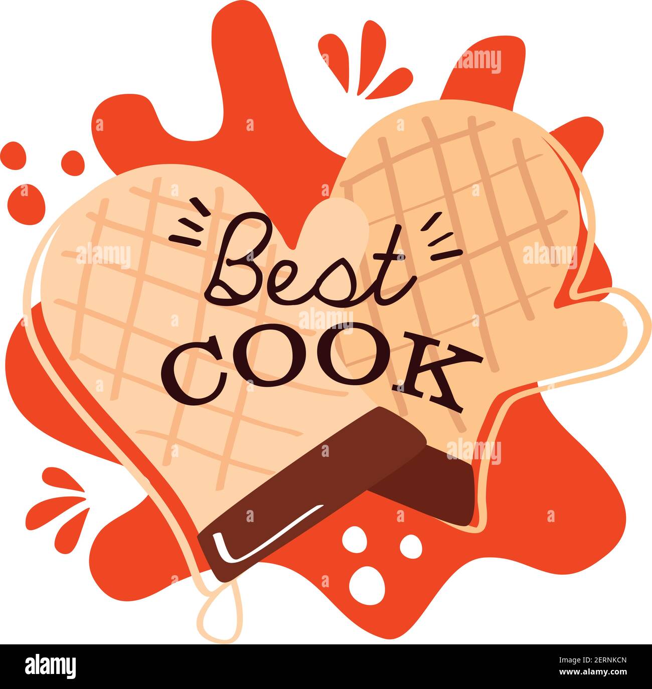 kitchen gloves label isolated icon Stock Vector Image & Art - Alamy