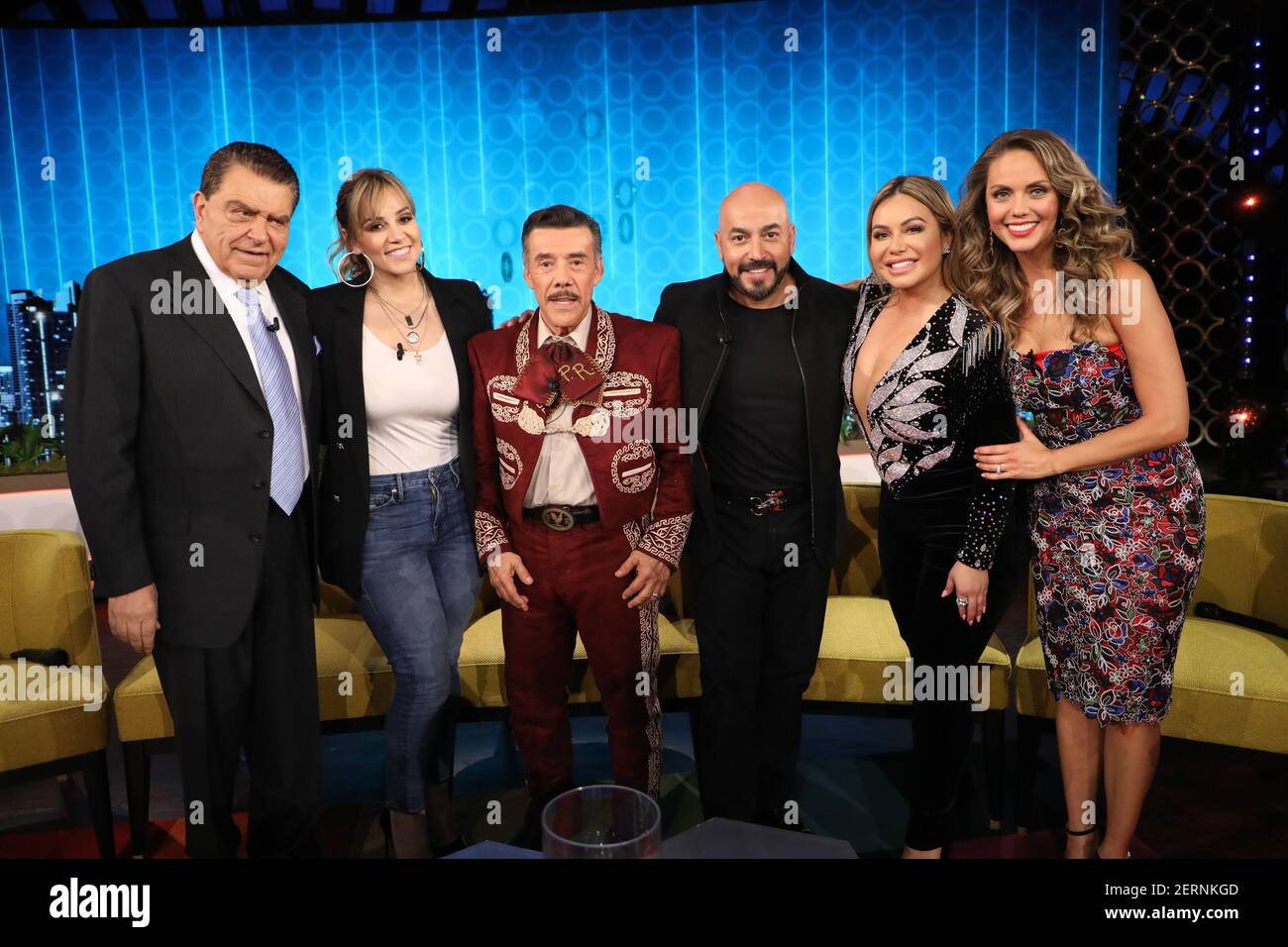 MIAMI, FL - SEPT 20: Don Francisco, Rosie Rivera, Pedro Rivera, Lupillo ...