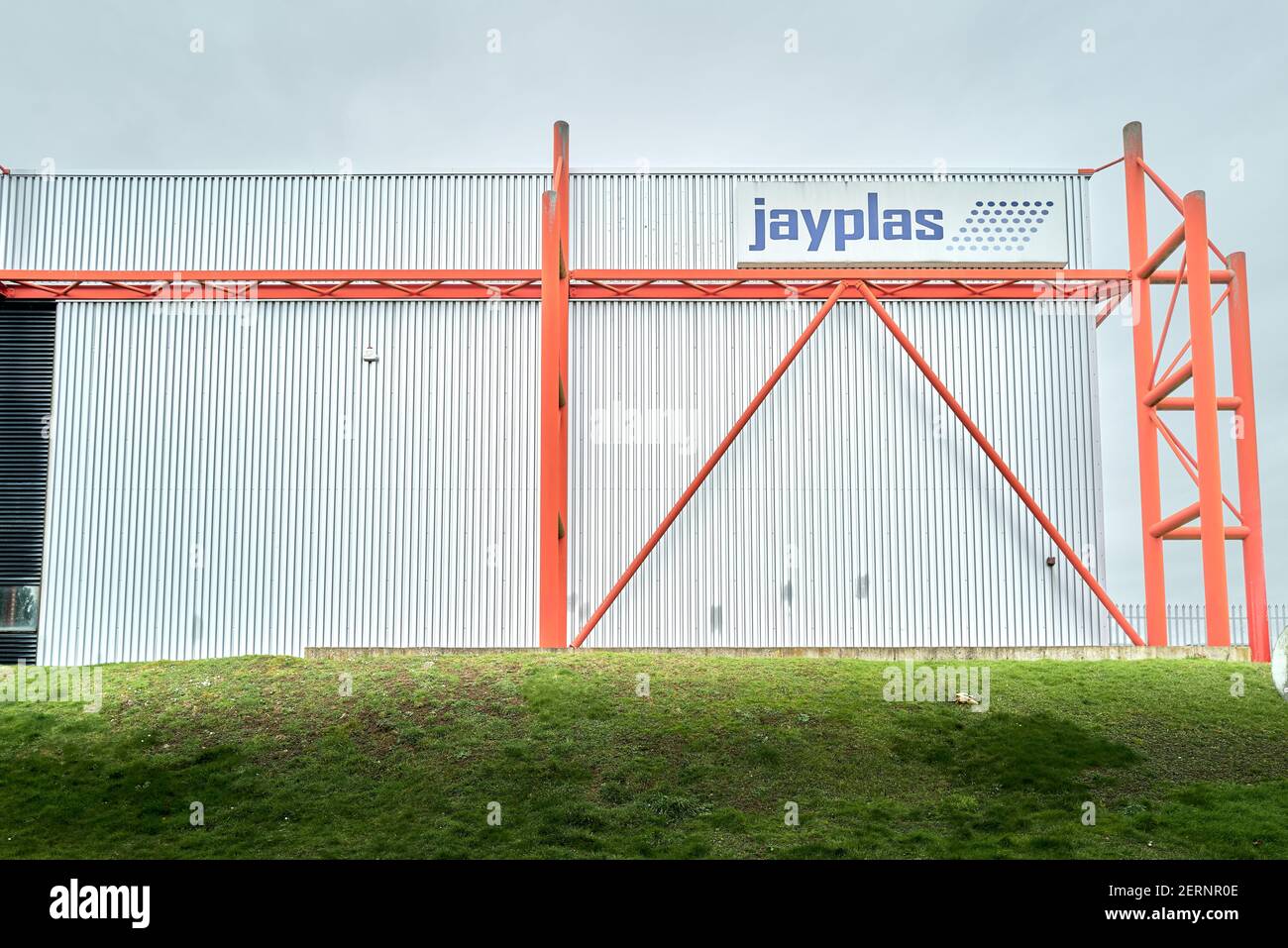 Jayplas (plastic recycling) factory, Oakley Hay Industrial Estate ...