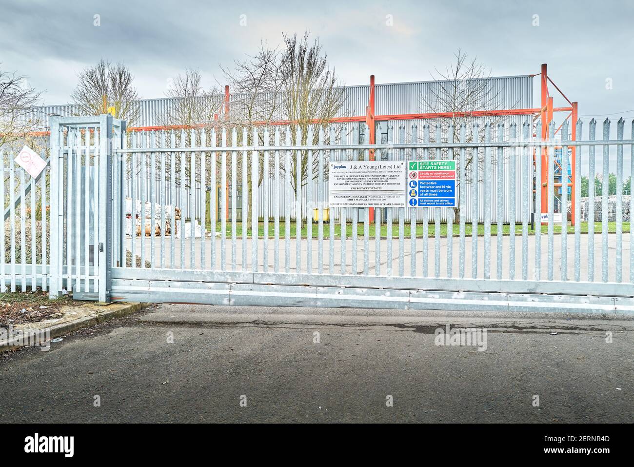 Jayplas (plastic recycling) factory, Oakley Hay Industrial Estate ...