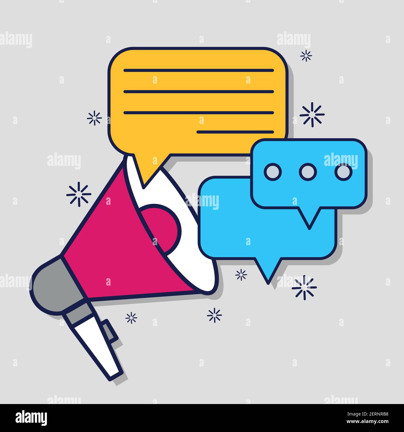 social media advertising message marketing Stock Vector Image & Art - Alamy