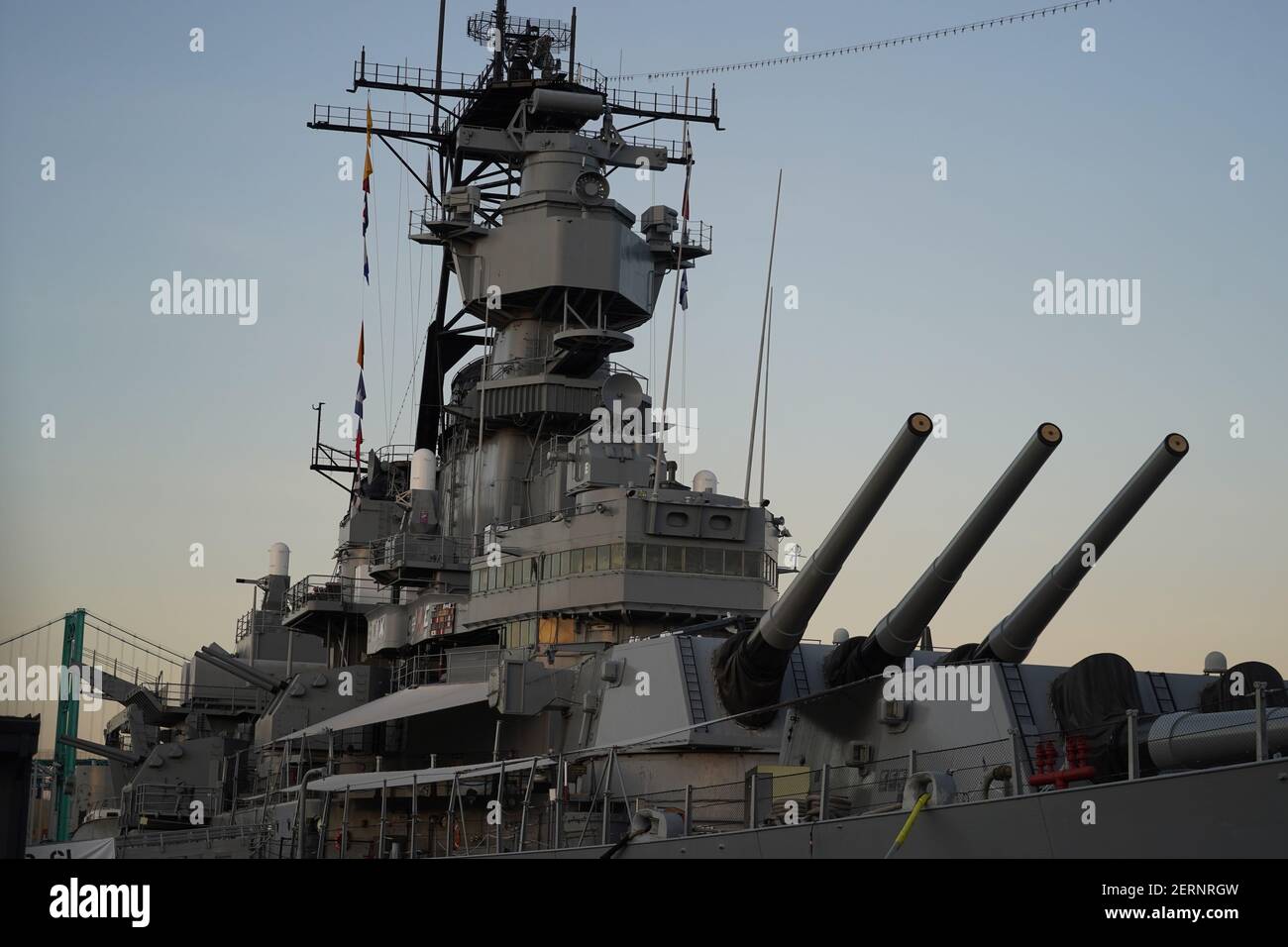 Battleship uss iowa in port hi-res stock photography and images - Alamy