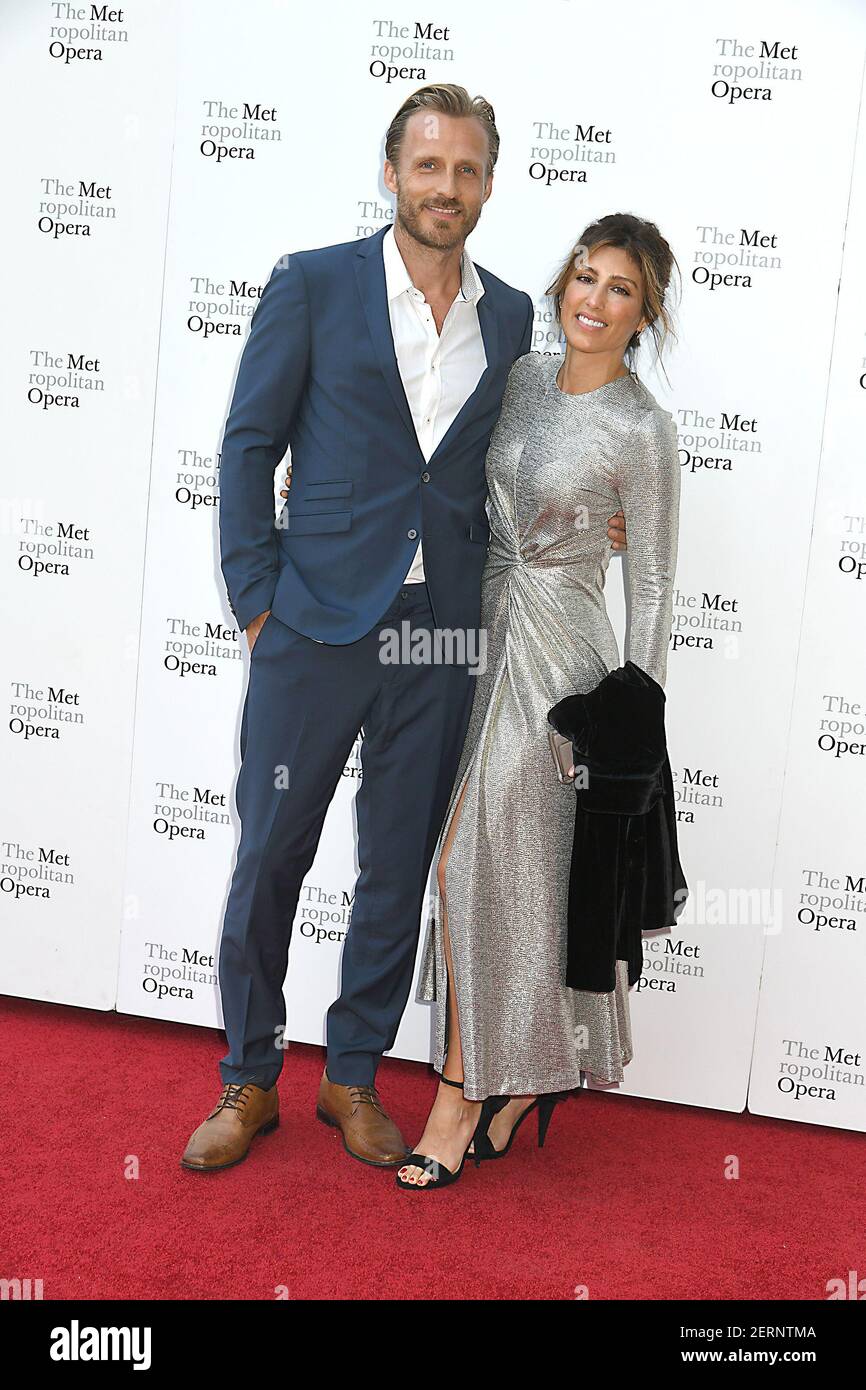 Jesper Vesterstroem and Jennifer Esposito attends the Metropolitan ...