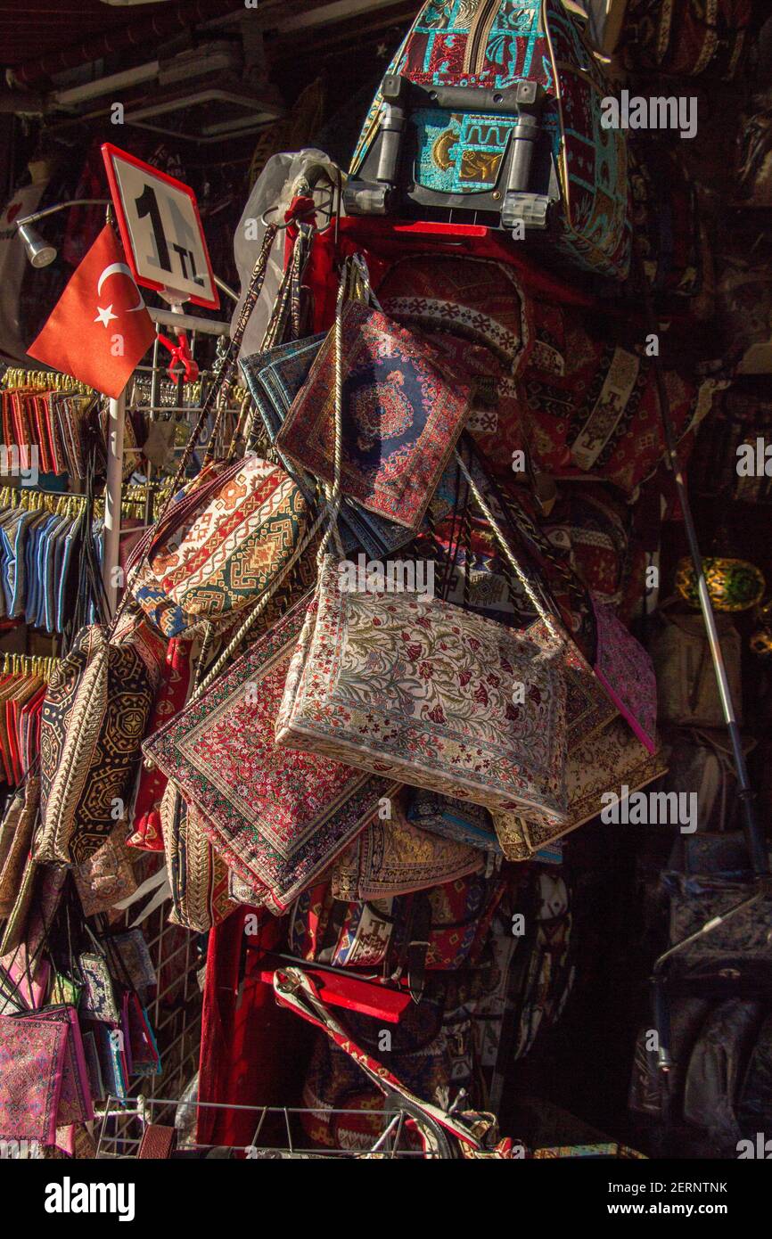 Traditional turkish handmade bags Stock Photo - Alamy