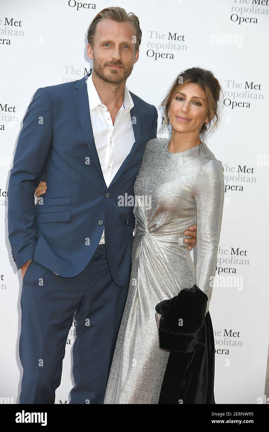 Jesper Vesterstroem and Jennifer Esposito attends the Metropolitan ...