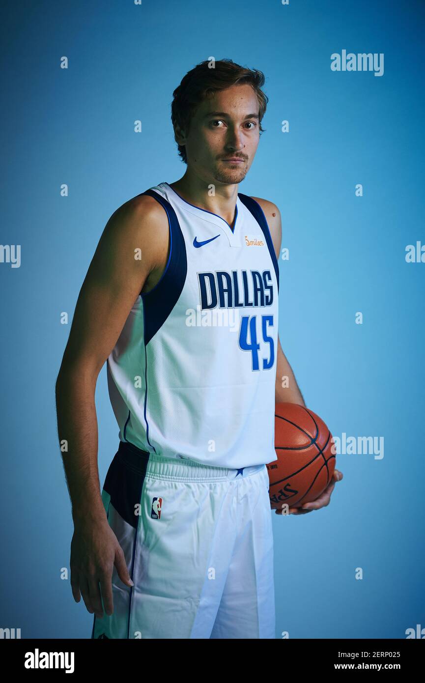 Ryan Broekhoff of the Dallas Mavericks poses during Media Day at ...