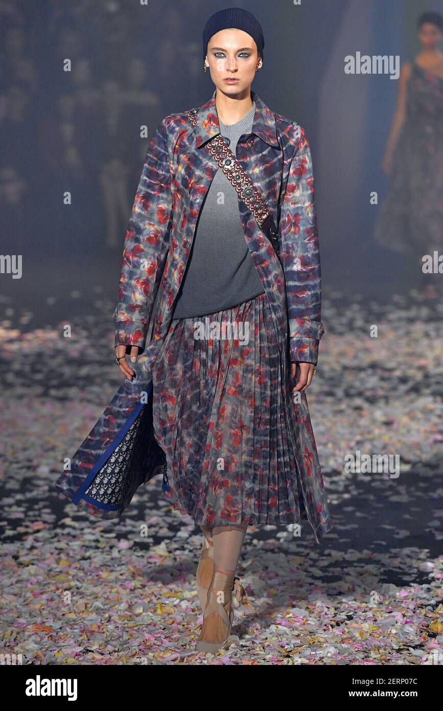 Model Ansley Gulielmi walks on the runway during the Christian Dior ...