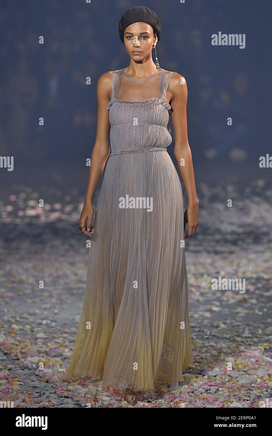 Model Binx Walton walks on the runway during the Christian Dior Fashion ...