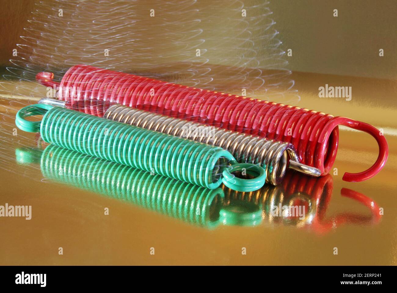 Metal springs in different sizes Stock Photo - Alamy