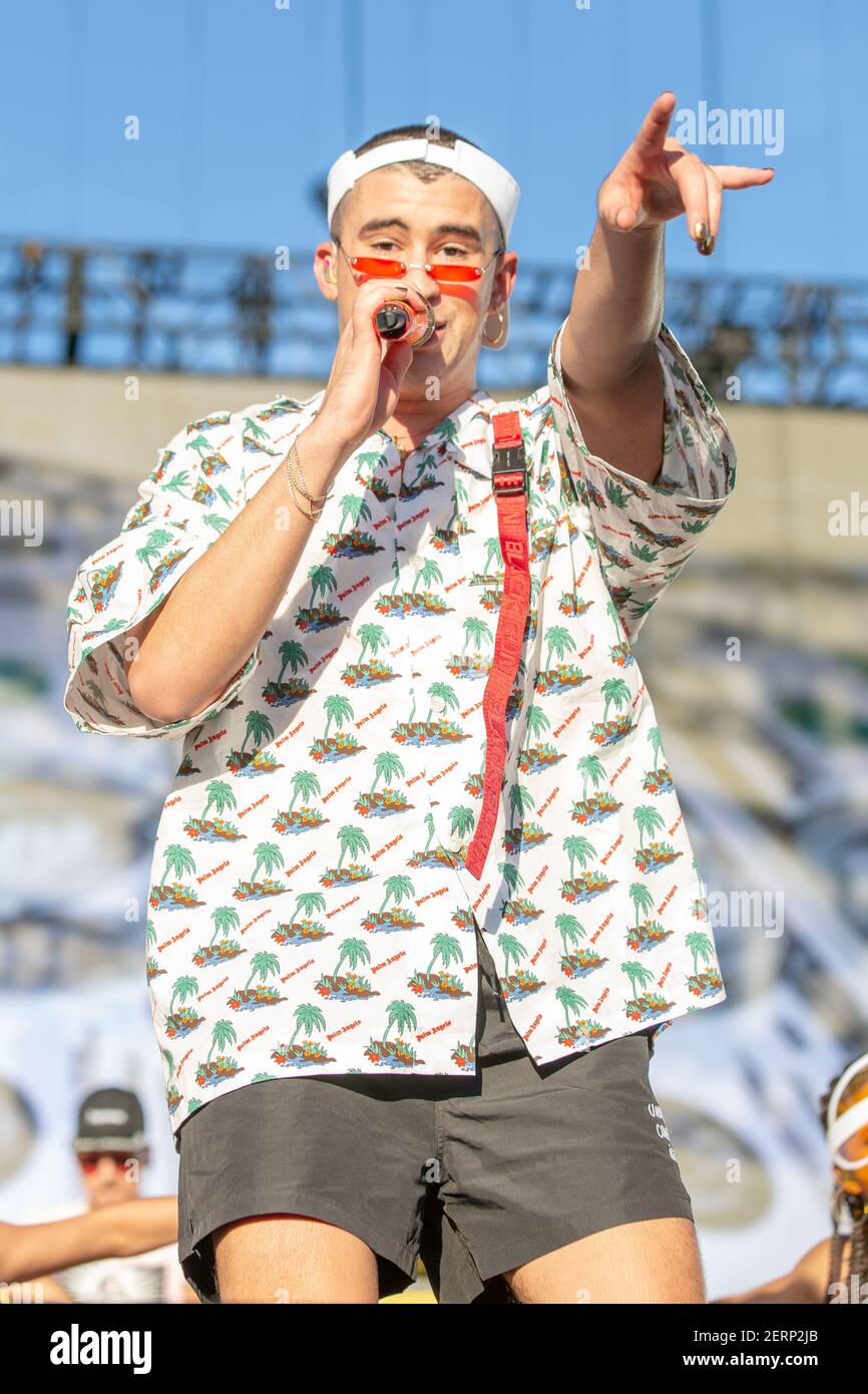 Bad Bunny (Benito Ocasio) during iHeartRadio Music Festival Daytime ...