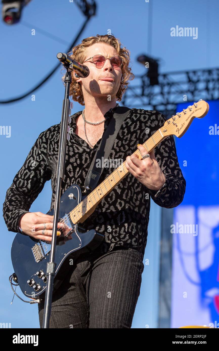 Luke Hemmings of 5 Seconds of Summer during iHeartRadio Music Festival ...