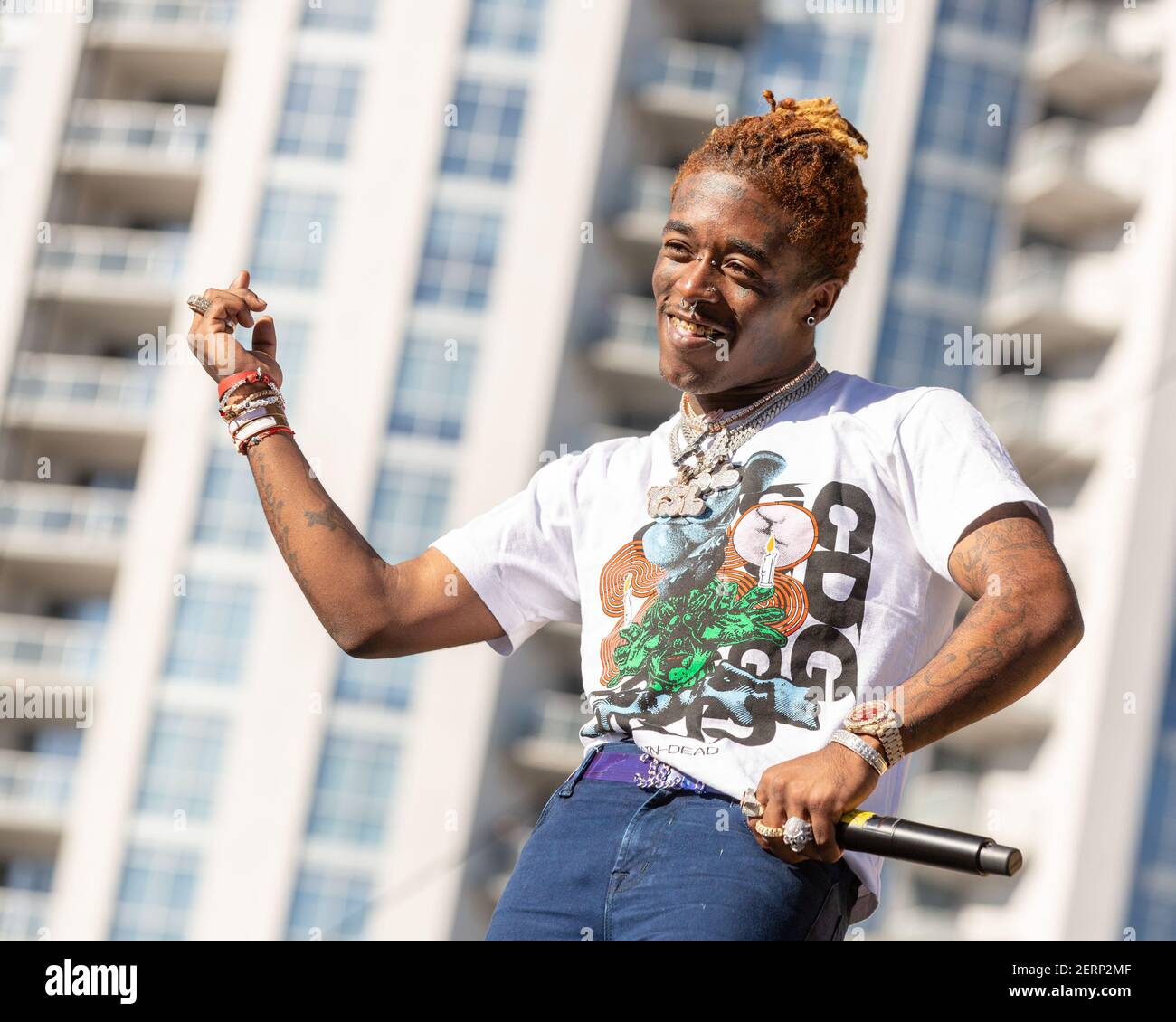 Lil Uzi Vert (Symere Woods) during iHeartRadio Music Festival Daytime ...