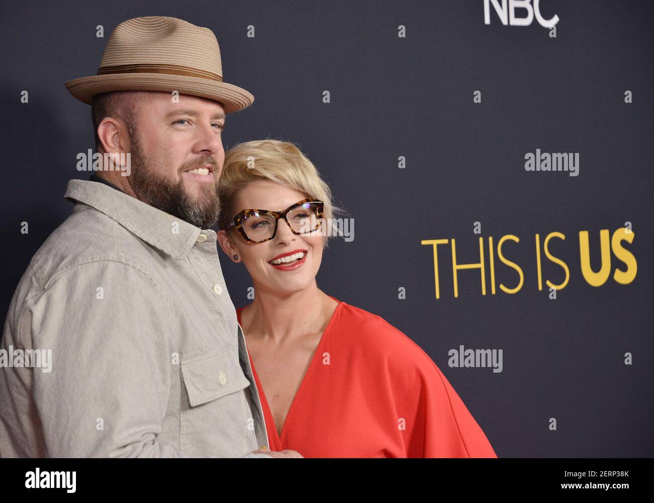 (L-R) Chris Sullivan and Rachel Reichard arrives at NBC's "This Is Us ...