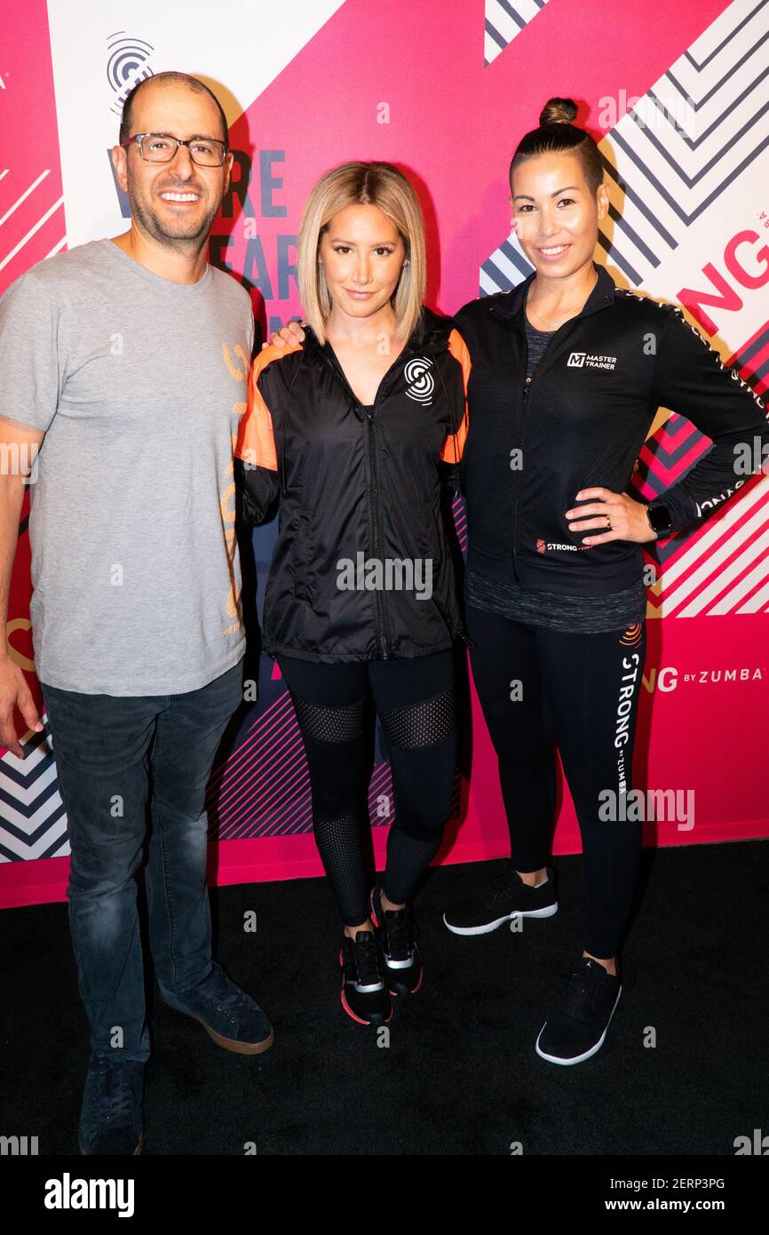 Alberto Perlman, Ashley Tisdale and Ai Lee Syarief attend the STRONG by ...