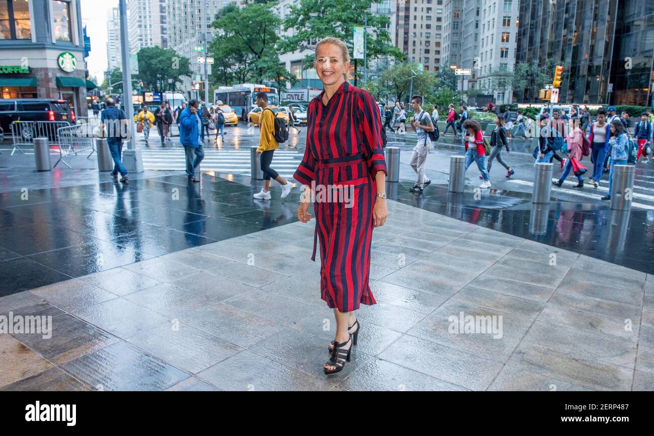 Princess Mabel before the start of the GoalKeepers event in New York ...