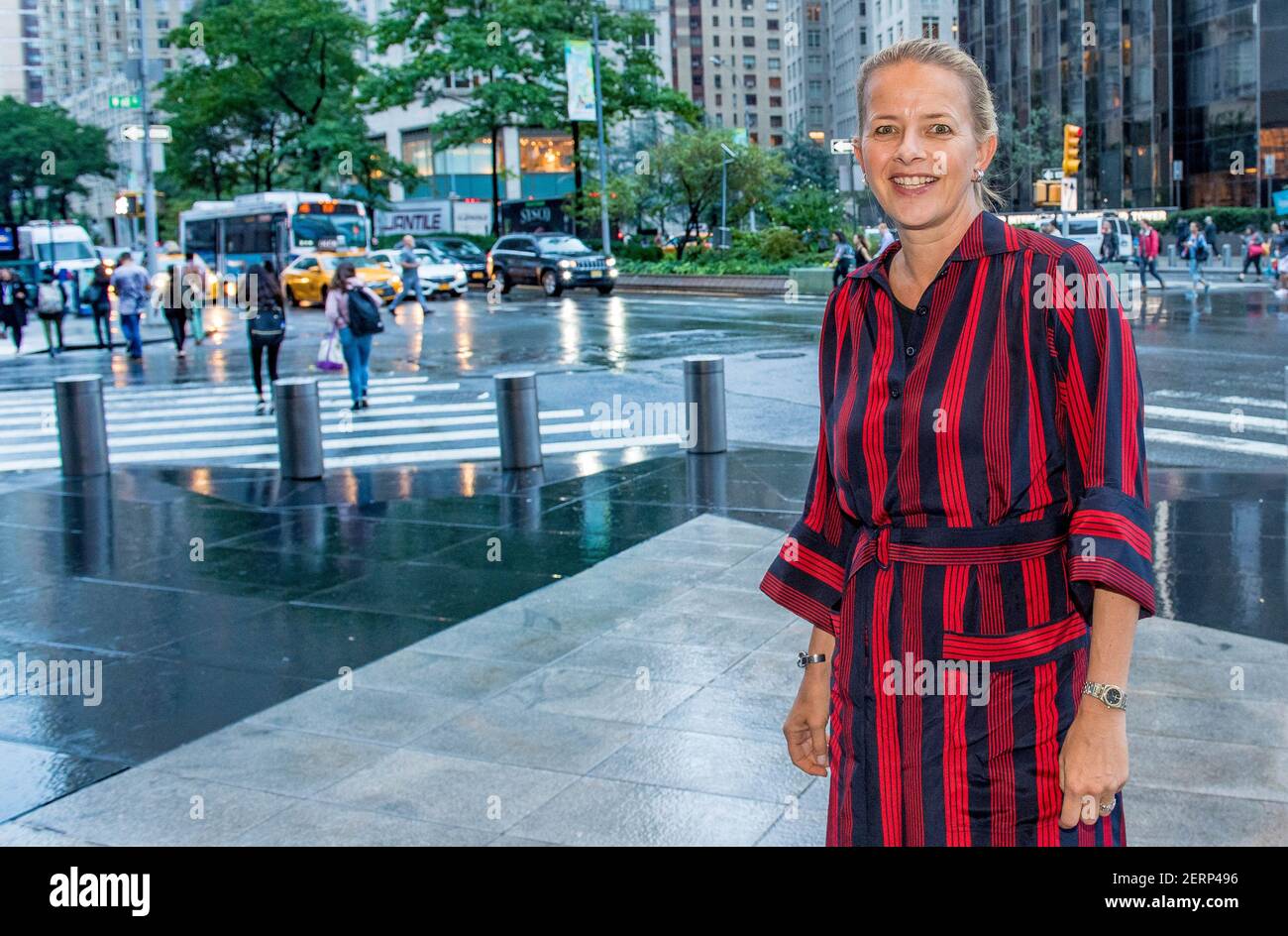 Princess Mabel before the start of the GoalKeepers event in New York ...