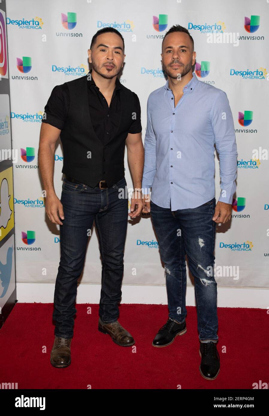 MIAMI, FL-SepT 26: Actors Gilbert Saldivar and Anthony Nardolillo are ...