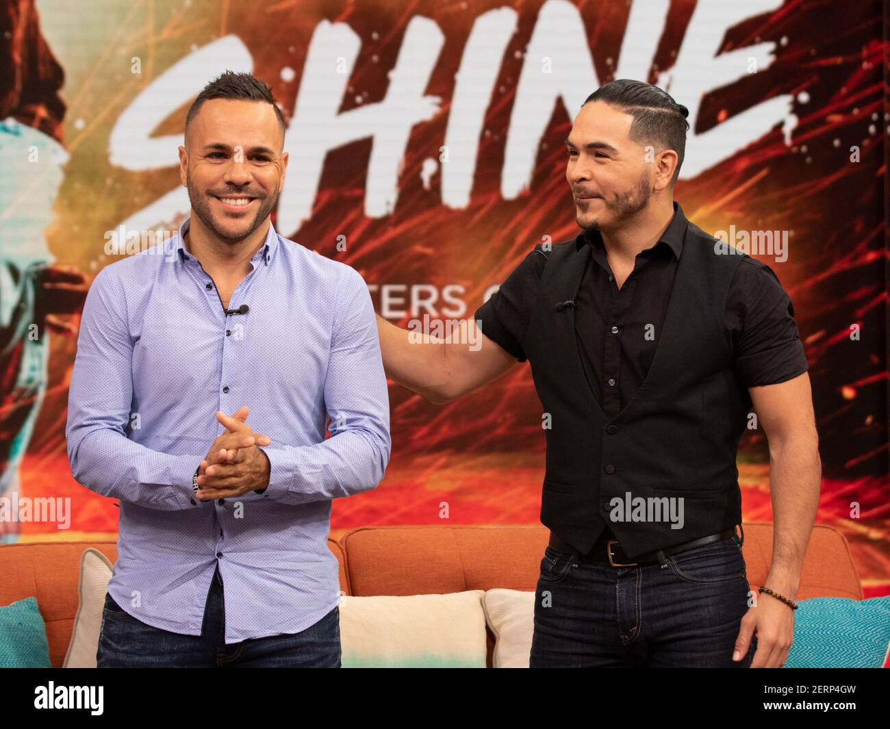 MIAMI, FL-SepT 26: Actors Anthony Nardolillo and Gilbert Saldivar are ...