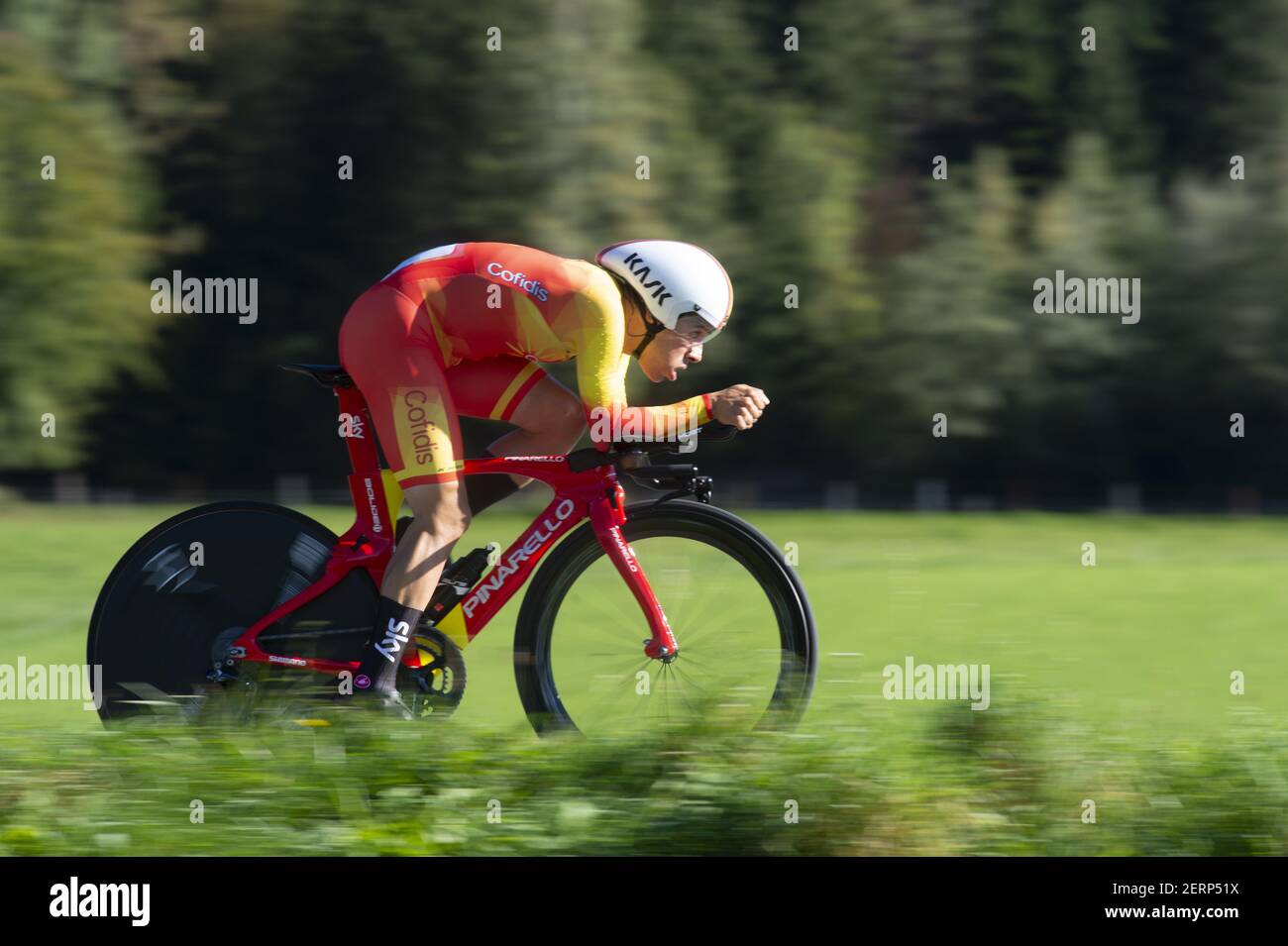 Jonathan Castroviejo in the men's time trial, Innsbruck, Austria (Photo by Casey B. Gibson Stock ...